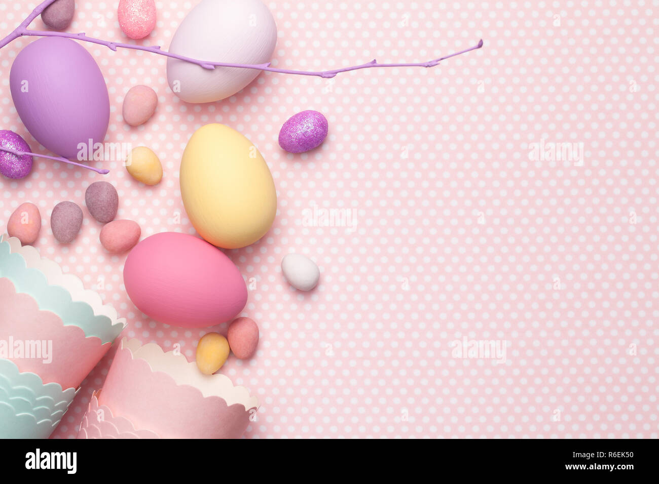 easter pastel background Stock Photo - Alamy