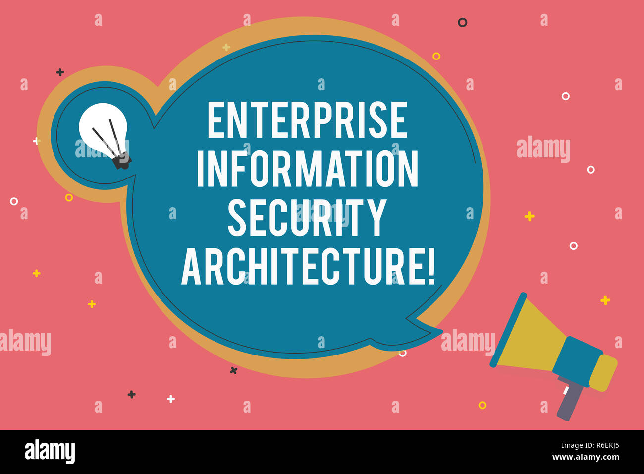 Text sign showing Enterprise Information Security Architecture ...
