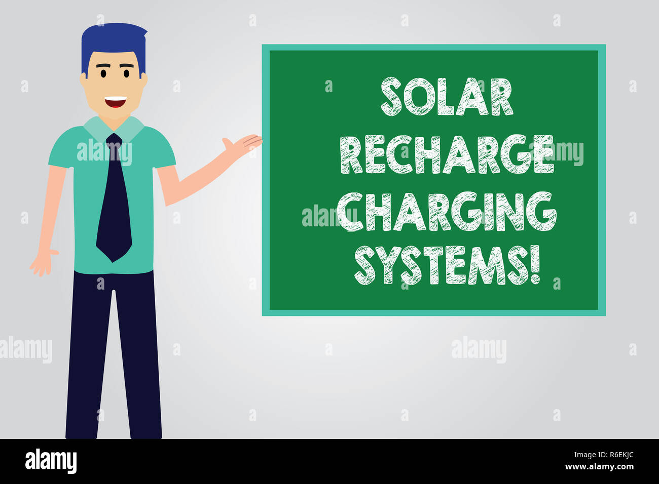 Handwriting text writing Solar Recharge Charging Systems. Concept meaning New innovative ...