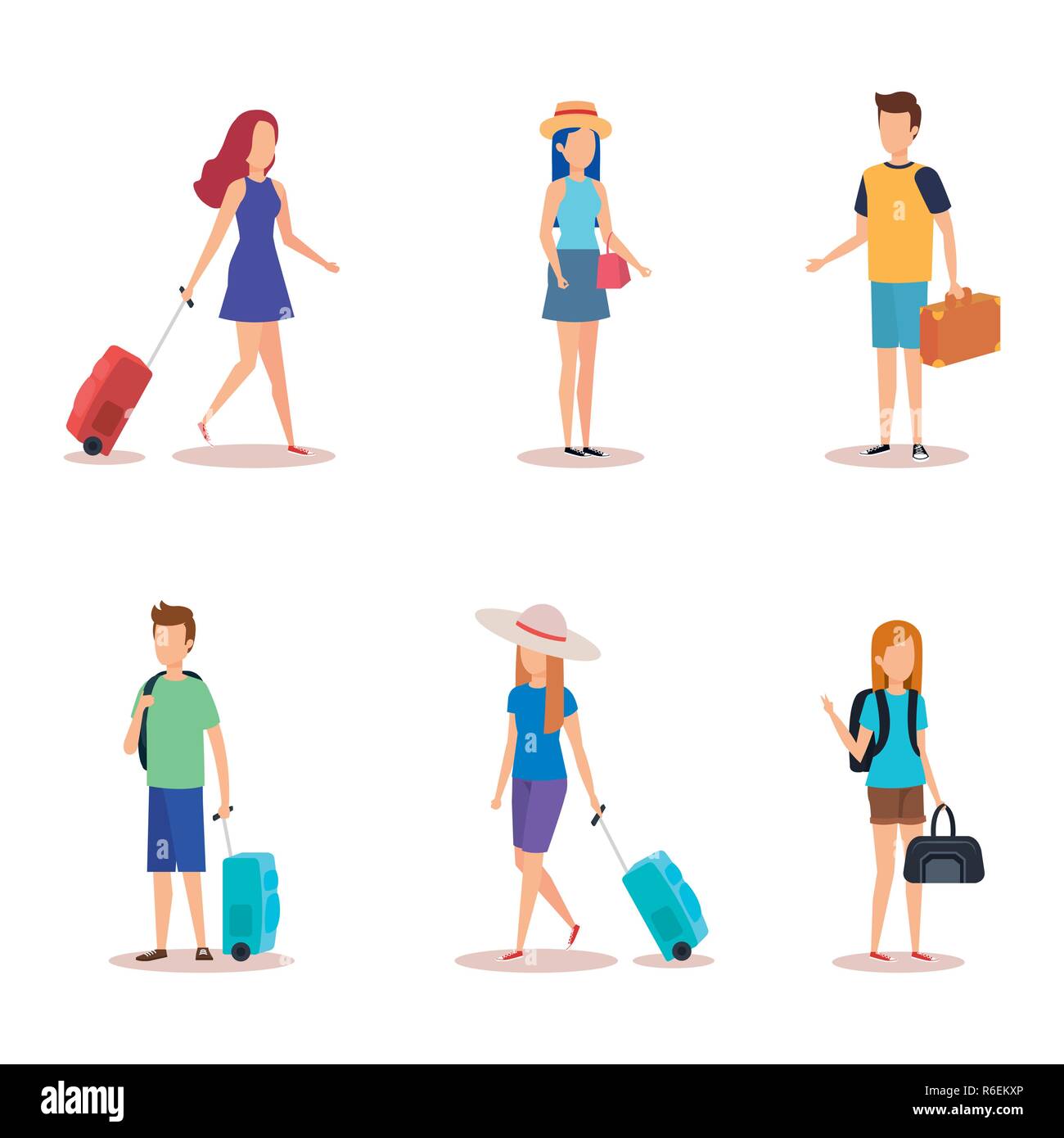Isolated travel people design Stock Vector Image & Art - Alamy