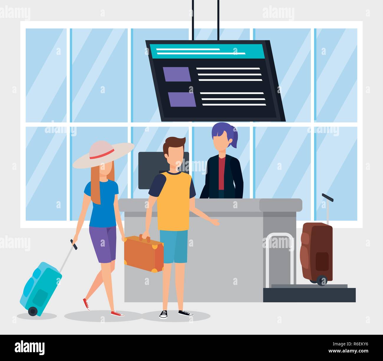 Airport passenger terminal design Stock Vector Image & Art - Alamy