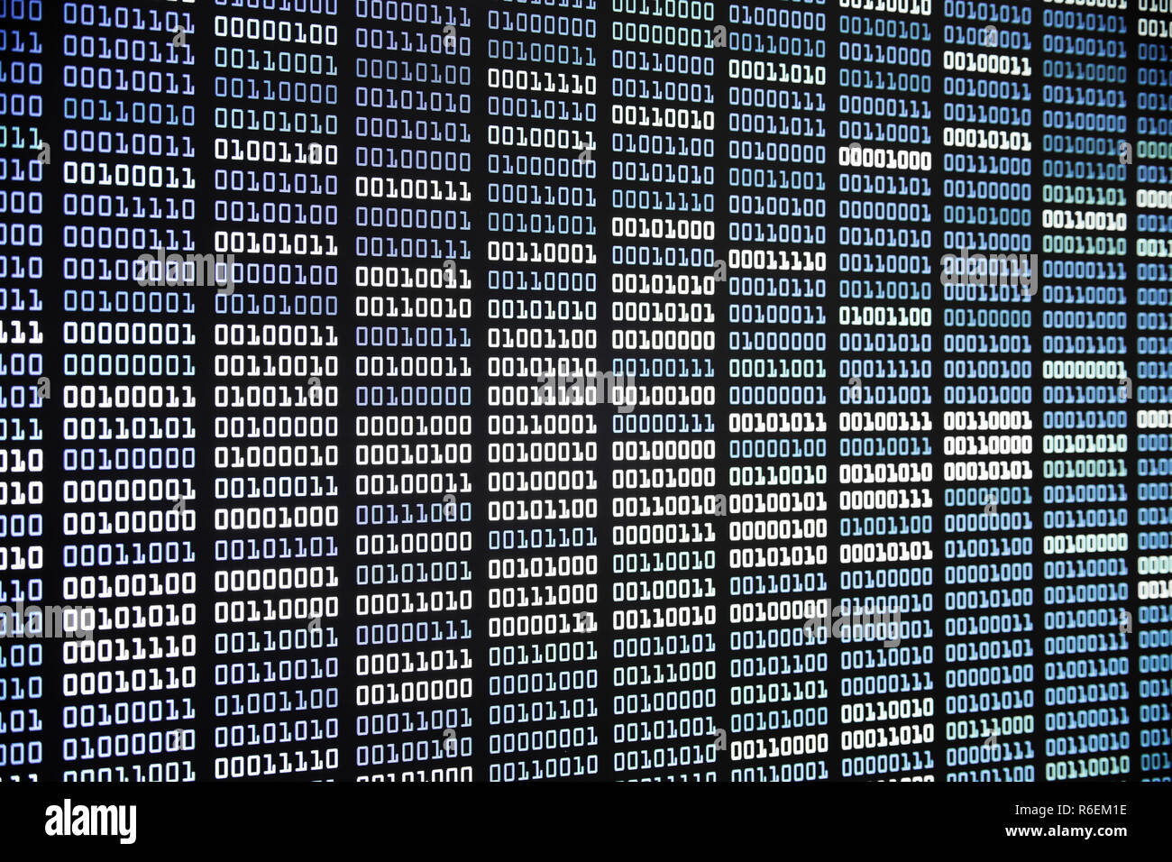 Light stream binary code hi-res stock photography and images - Alamy