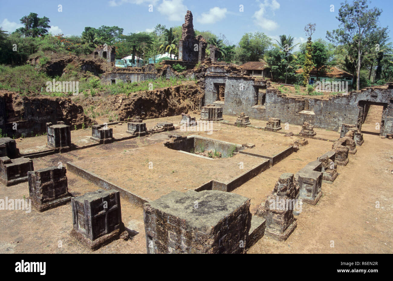 St. Augustine Tower, Old Goa, India Stock Photo - Alamy