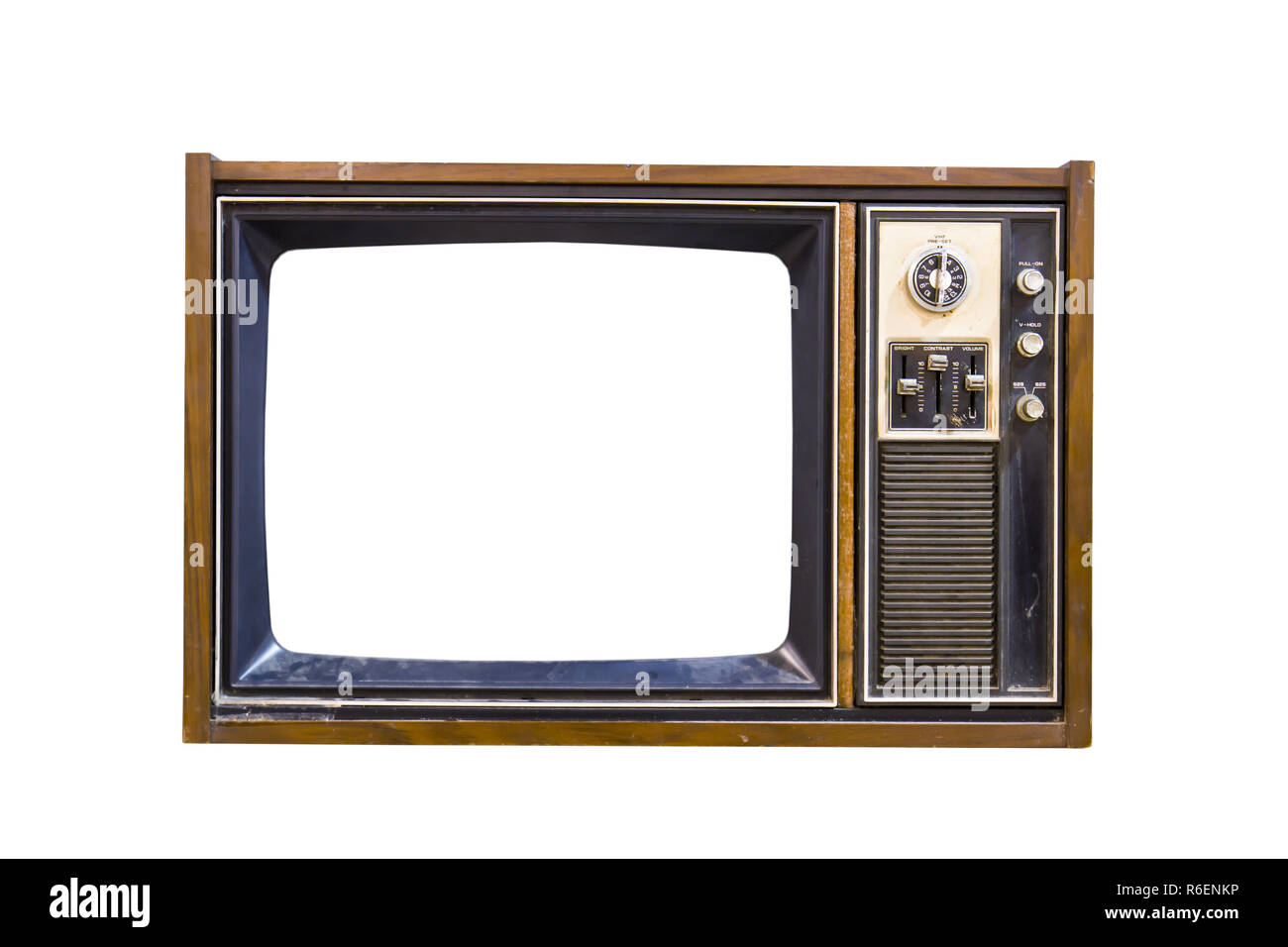 Retro Vintage television 1 Stock Photo - Alamy