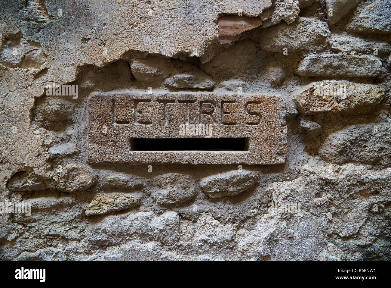 letter slot in provence,france Stock Photo - Alamy