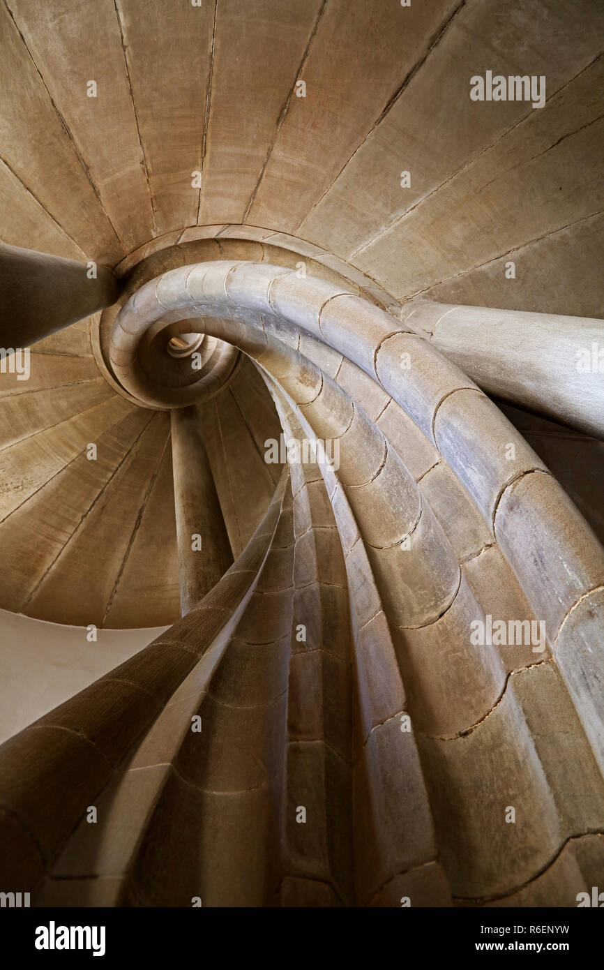 Spiral stone stair hi-res stock photography and images - Alamy