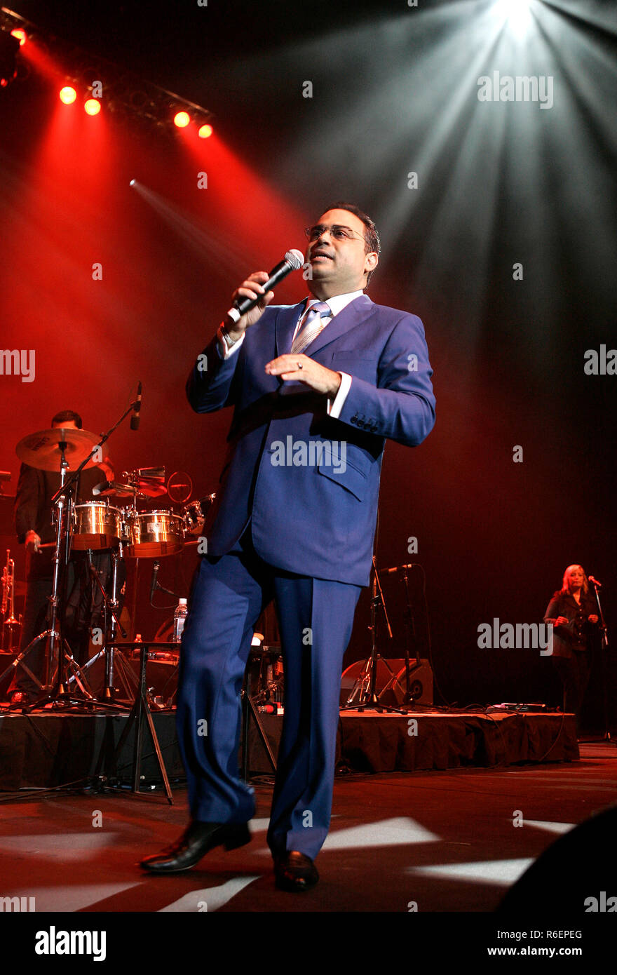 Puerto Rican salsa singer Gilberto Santa Rosa performs in concert at ...