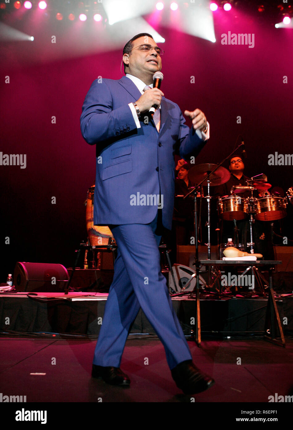 Puerto Rican salsa singer Gilberto Santa Rosa performs in concert at ...