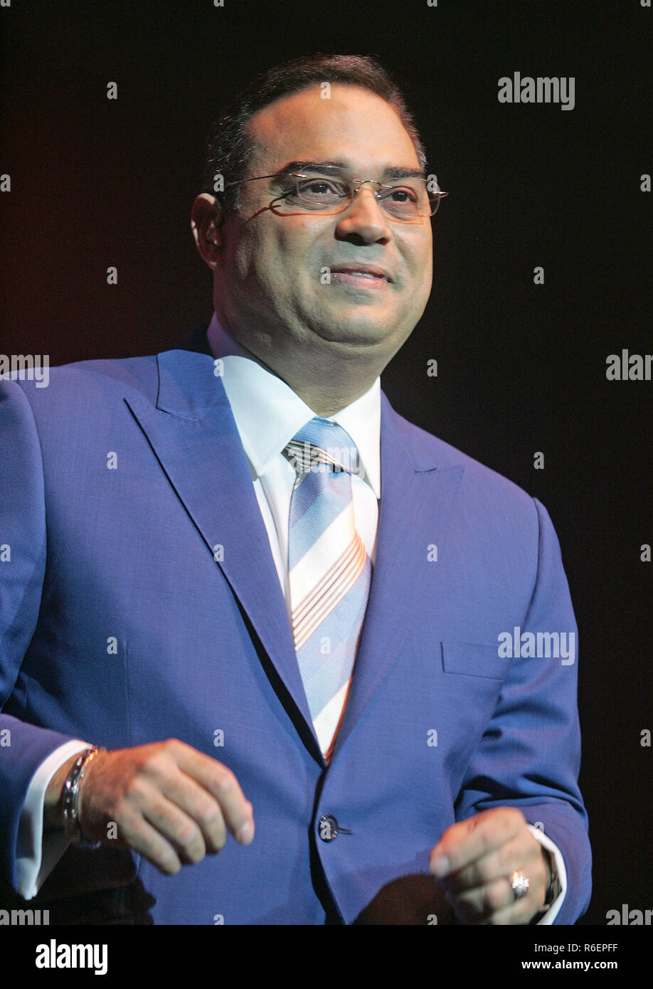 Puerto Rican salsa singer Gilberto Santa Rosa performs in concert at ...