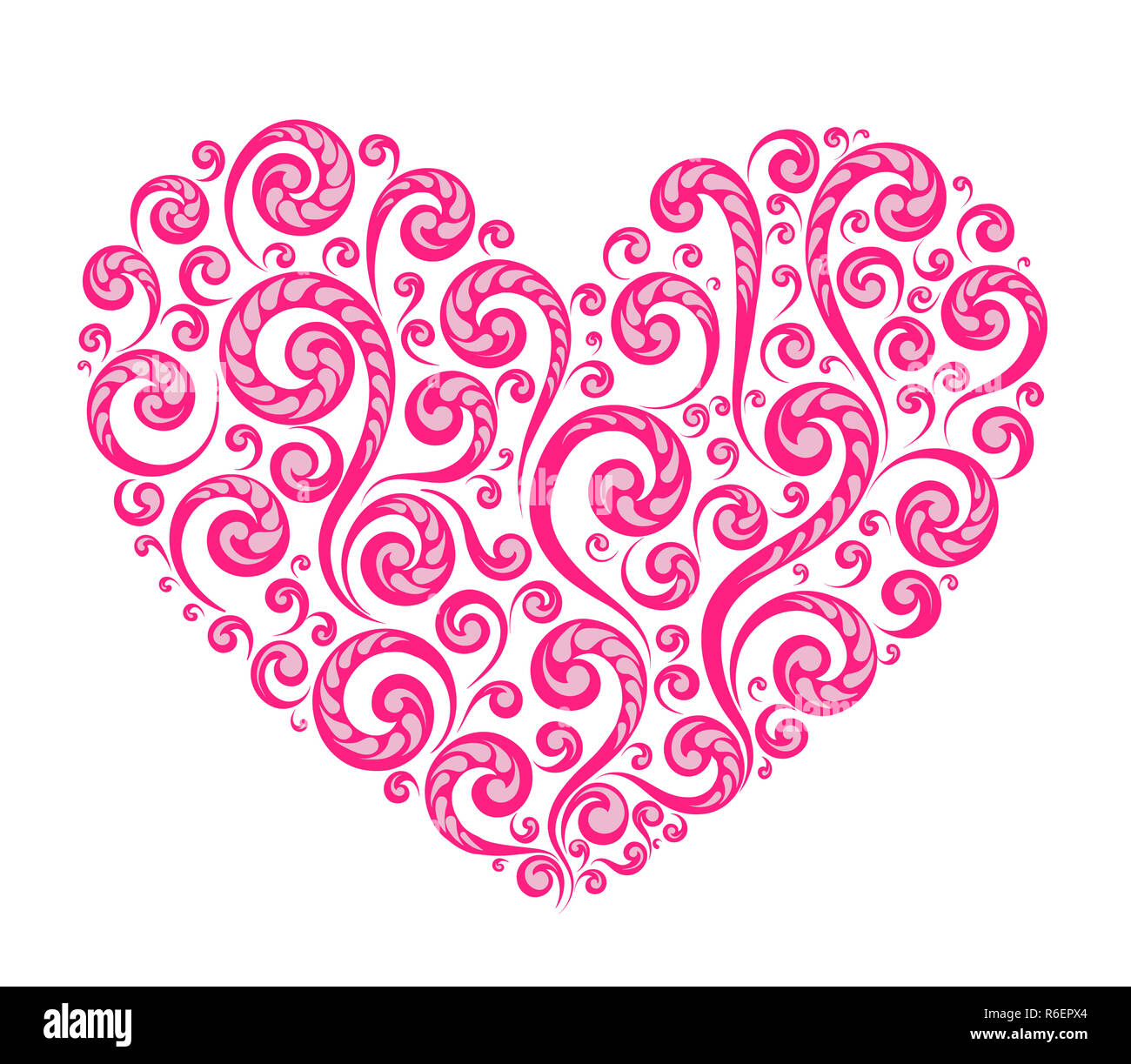 Vector pink painted heart Stock Photo - Alamy