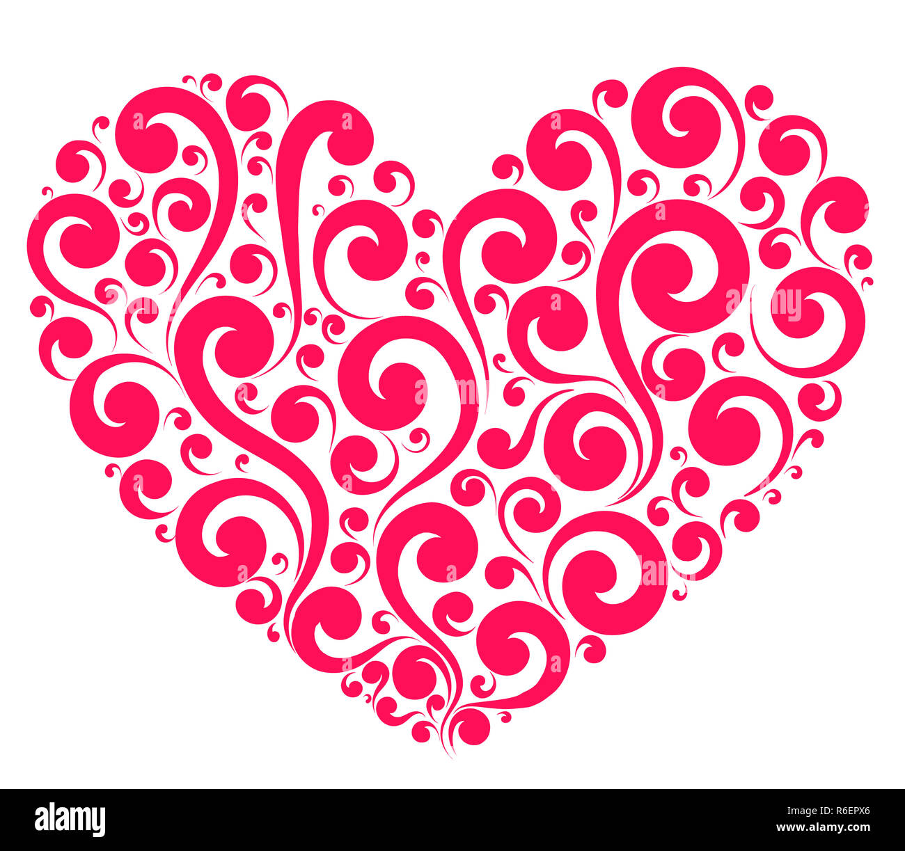 Vector red painted heart Stock Photo - Alamy