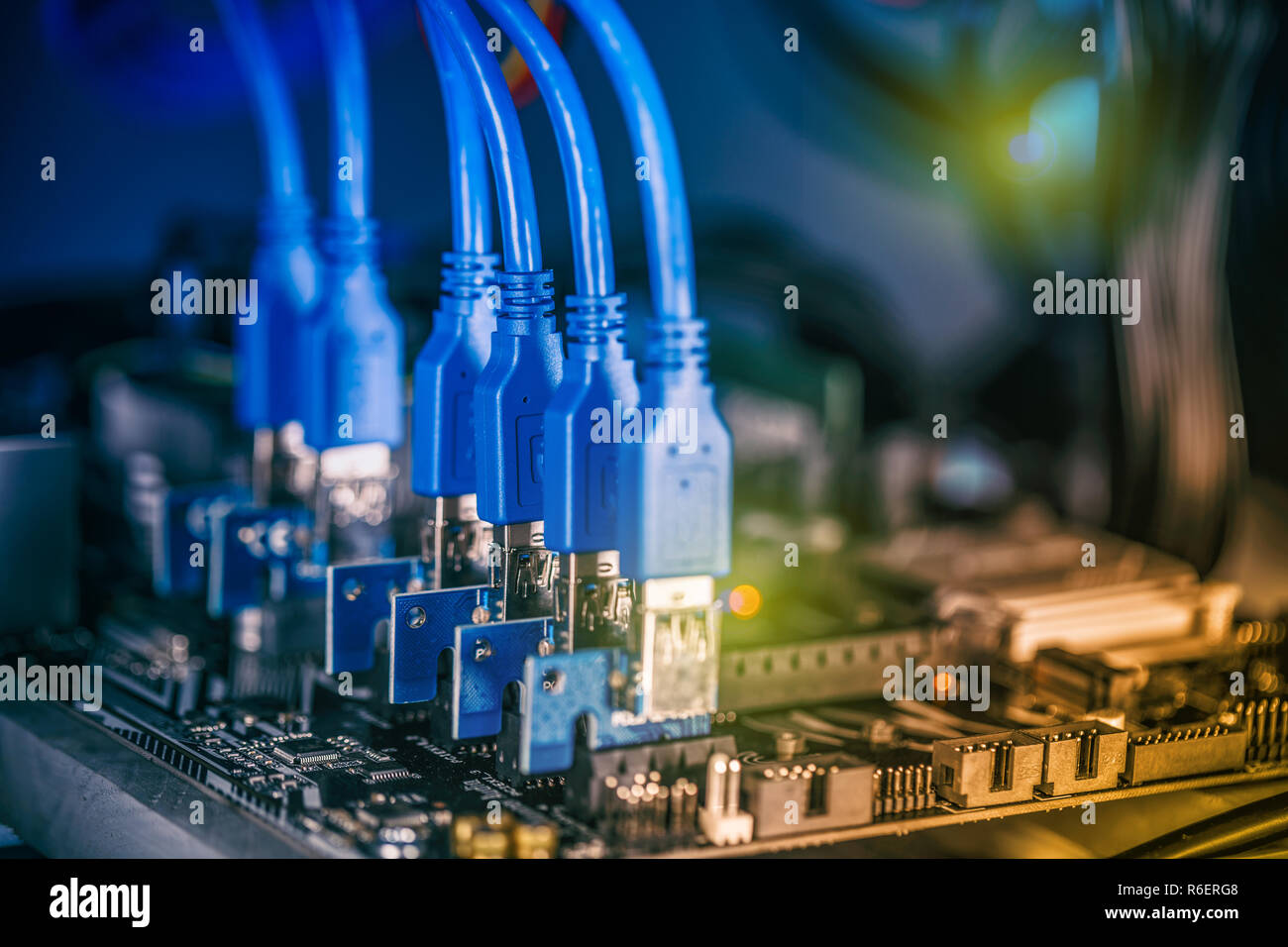 Details of mining rig Stock Photo - Alamy