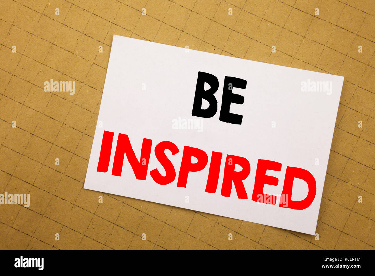 Conceptual hand writing text caption inspiration showing Be Inspired ...