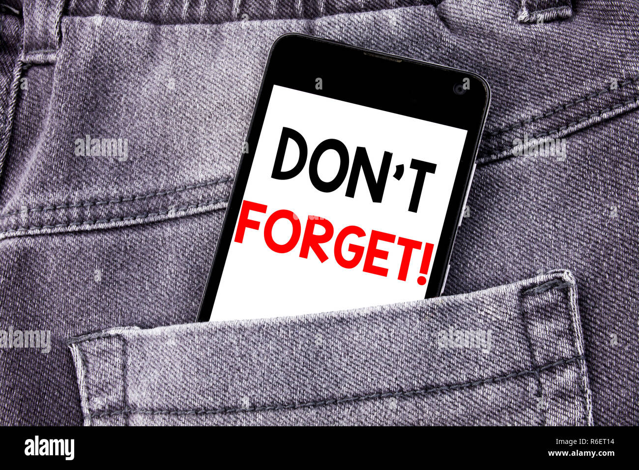 Conceptual hand writing text caption showing Do Not Forget. Business ...