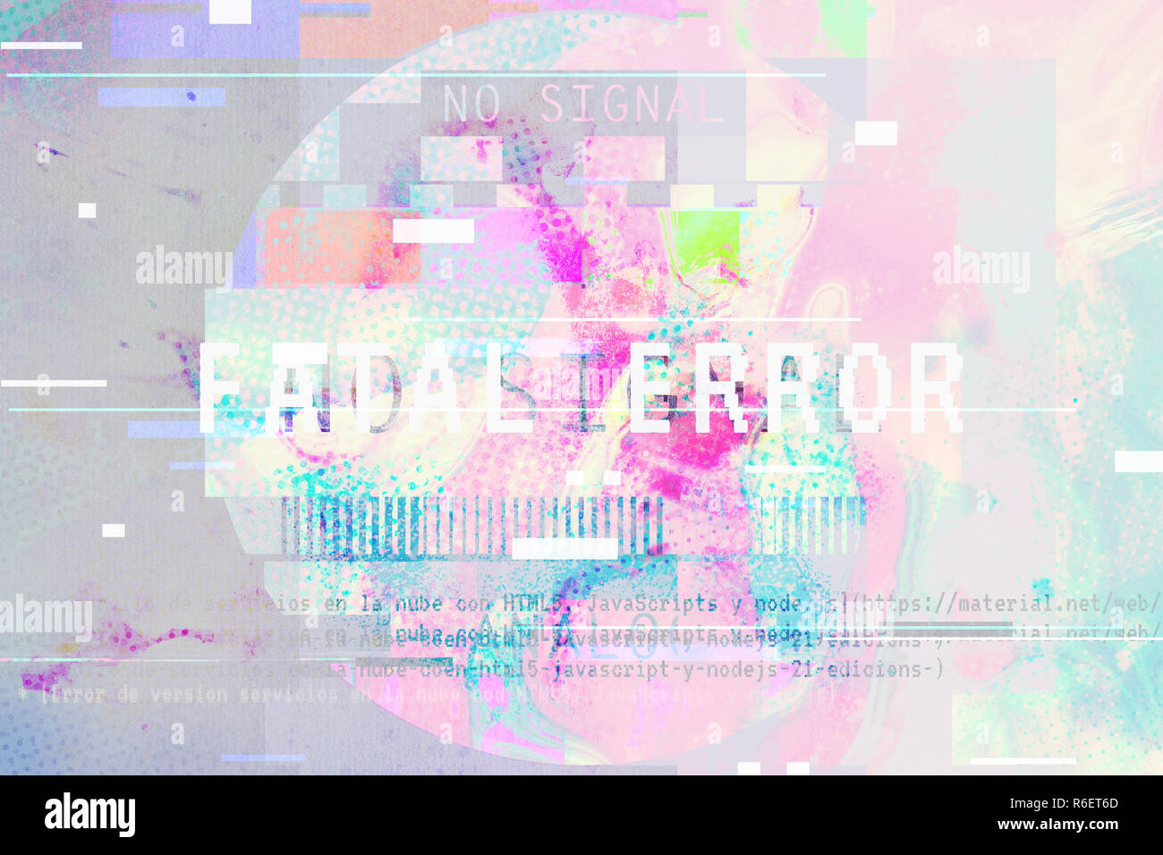 Gradient background with glitch effect, universal pattern Stock Photo ...