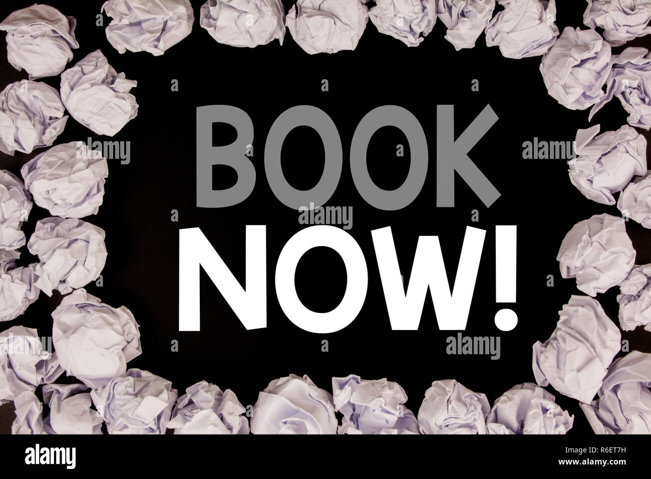 Word, writing Book Now. Business concept for Reservation Booking ...