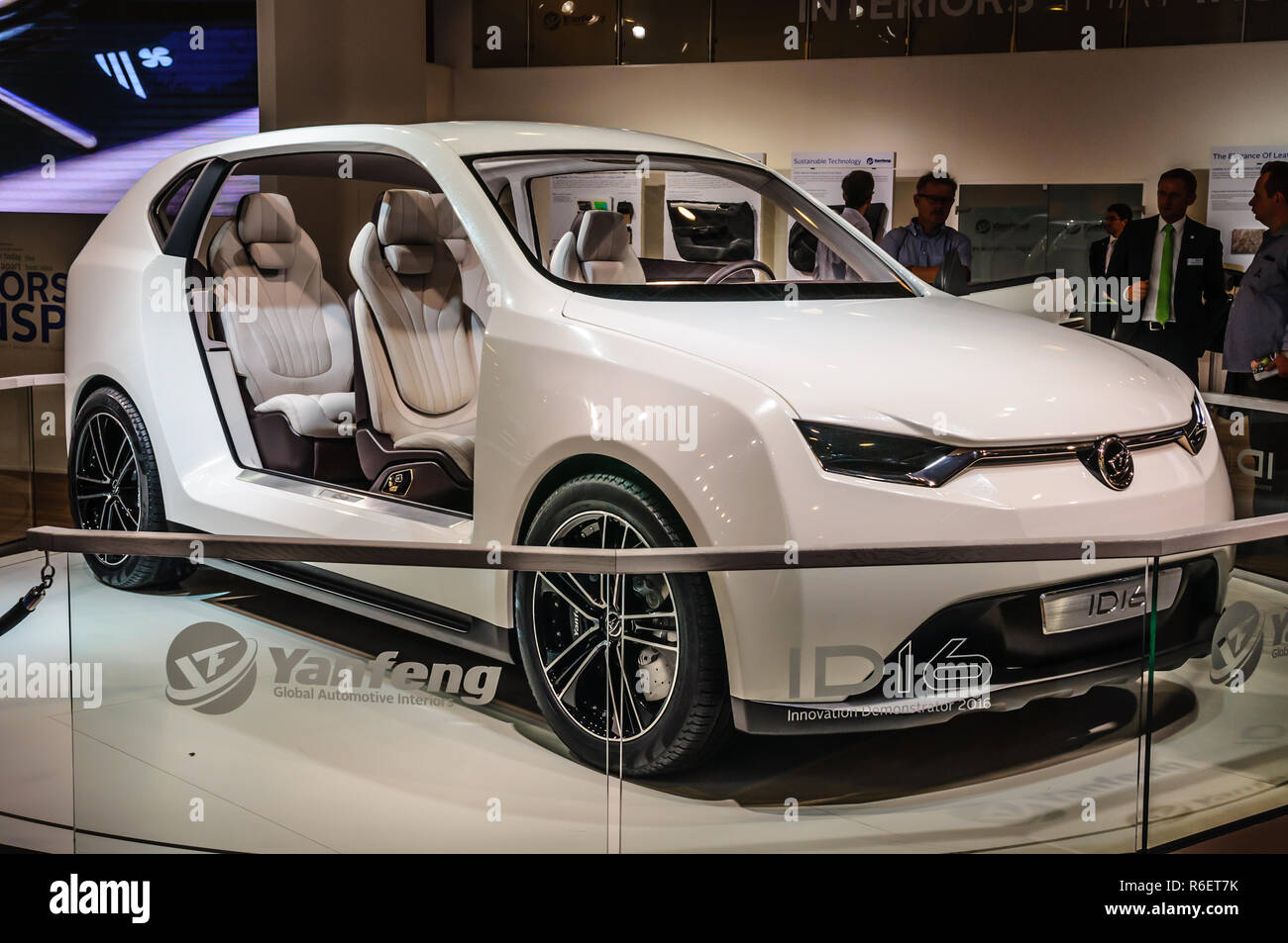 FRANKFURT - SEPT 2015: Yanfeng ID16 concept car prototype presented at ...