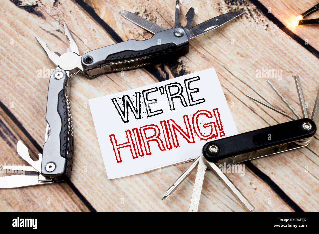 Conceptual hand writing text caption inspiration showing We Are Hiring ...