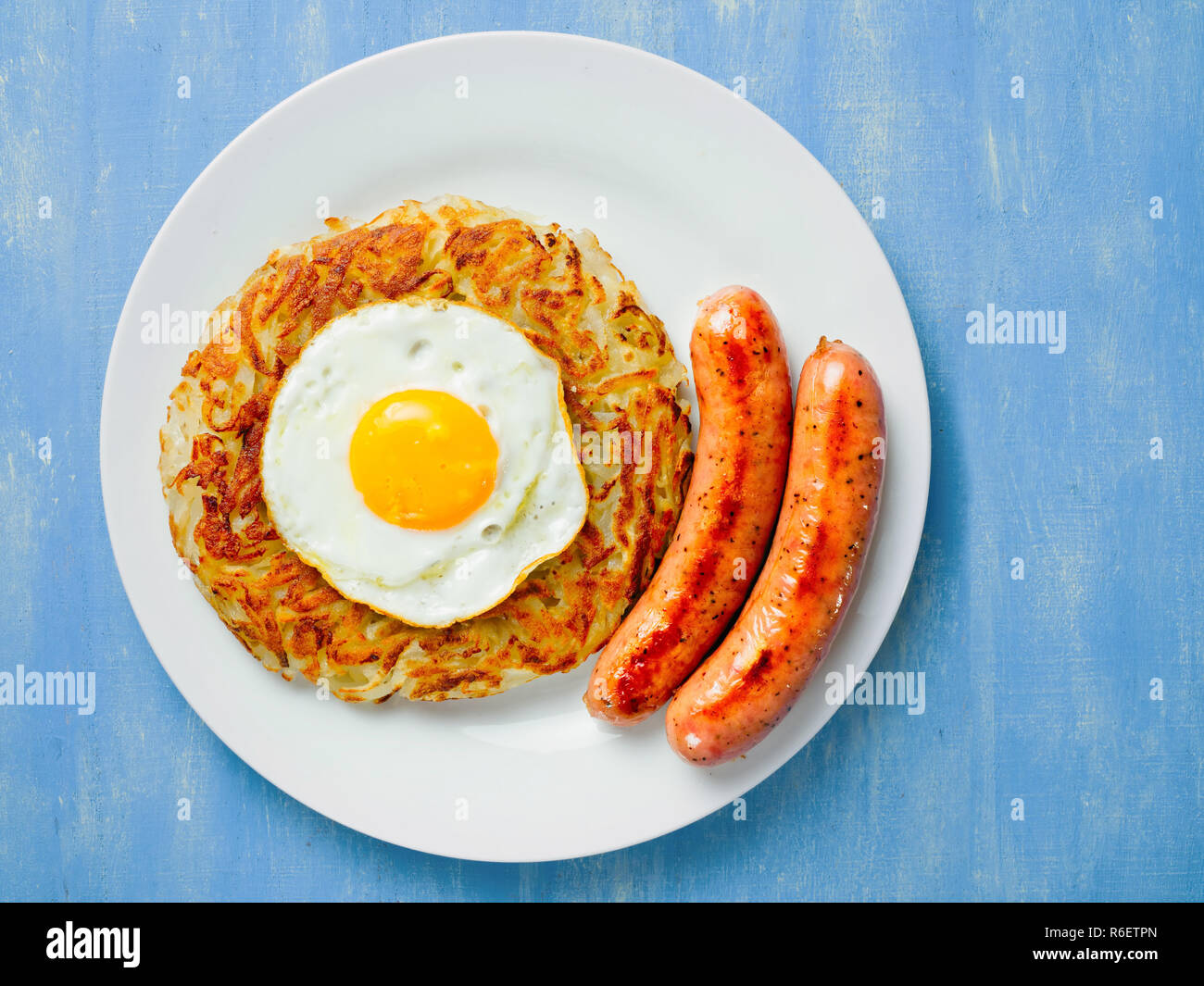 rustic golden swiss rosti potato Stock Photo - Alamy