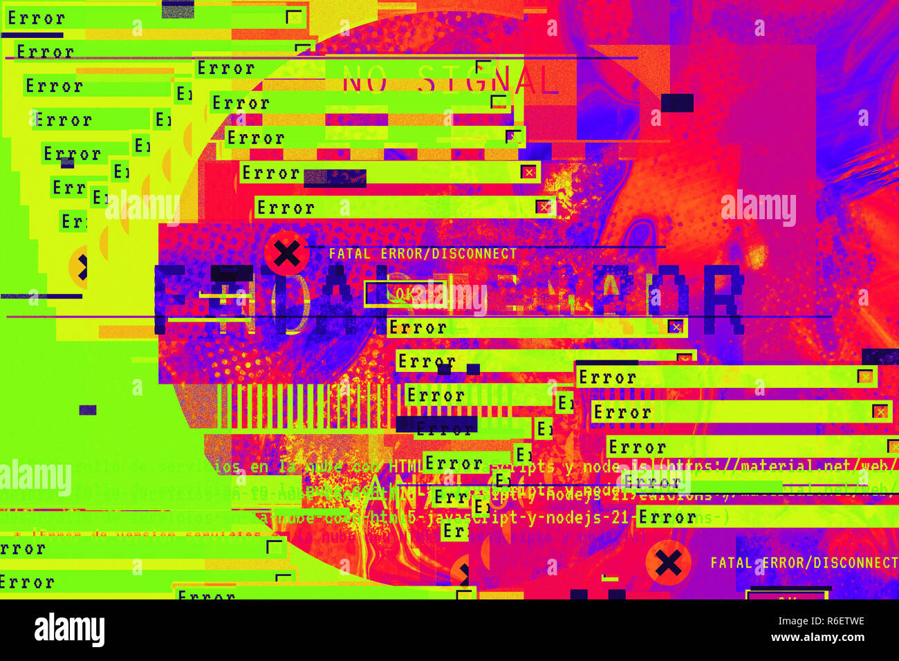 Gradient background with glitch effect, universal pattern Stock Photo ...