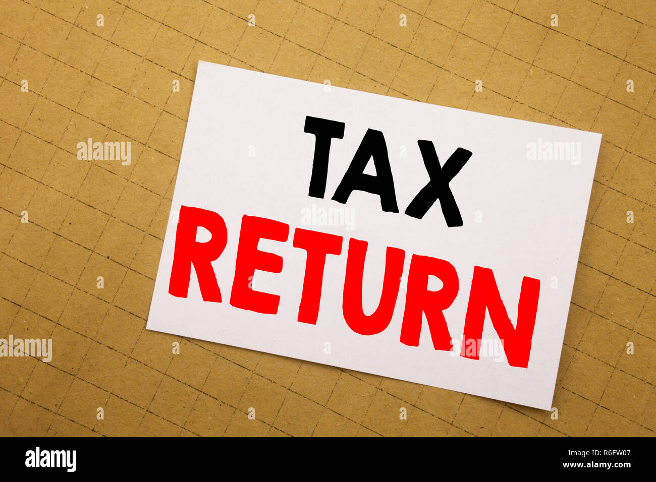 Conceptual hand writing text caption inspiration showing Tax Return ...