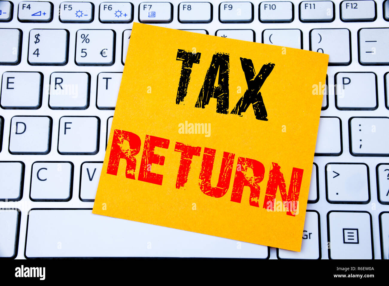 Tax Return. Business concept for Accounting Money Return written on ...