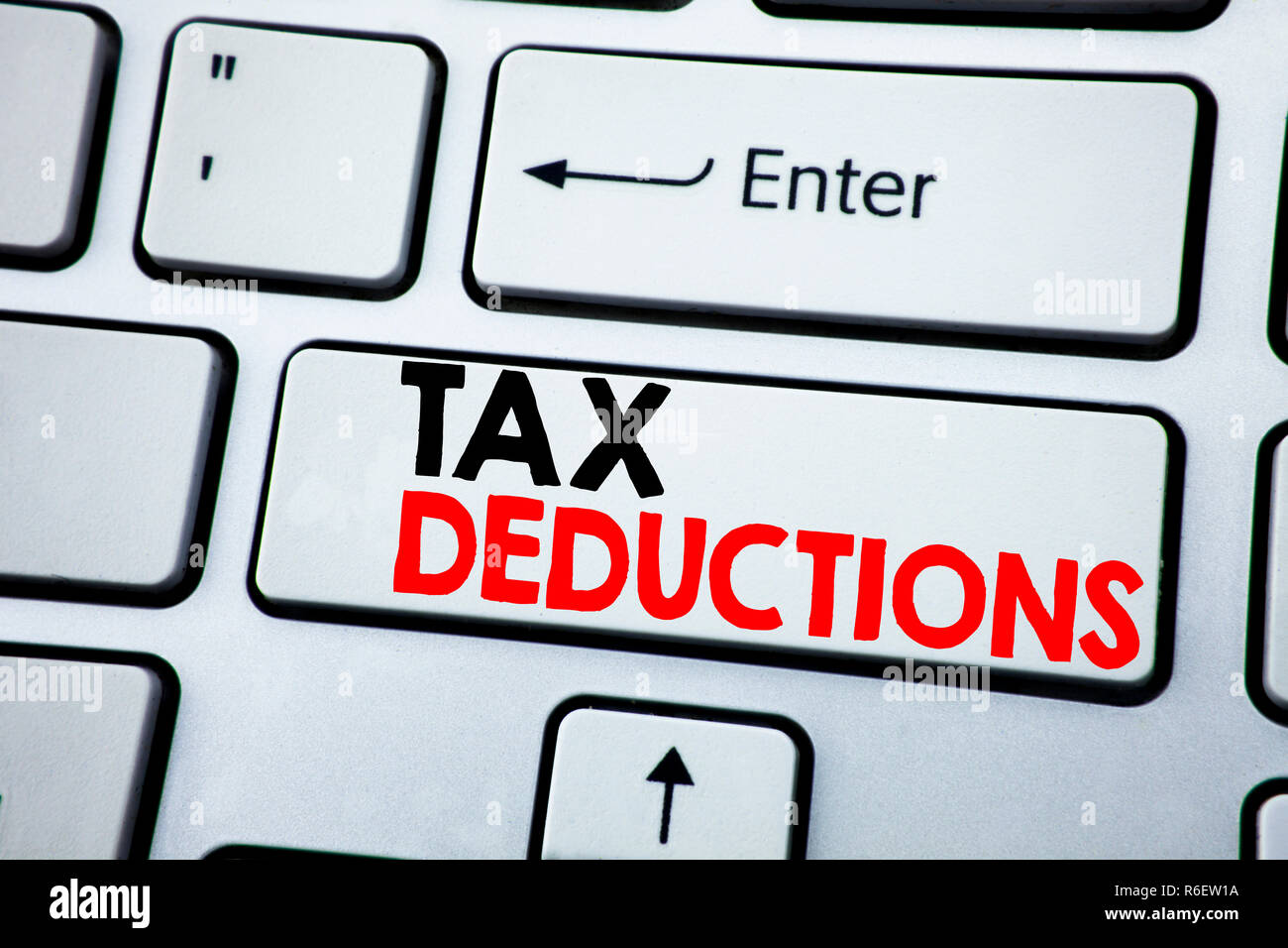Writing text showing Tax Deductions. Business concept for Finance ...
