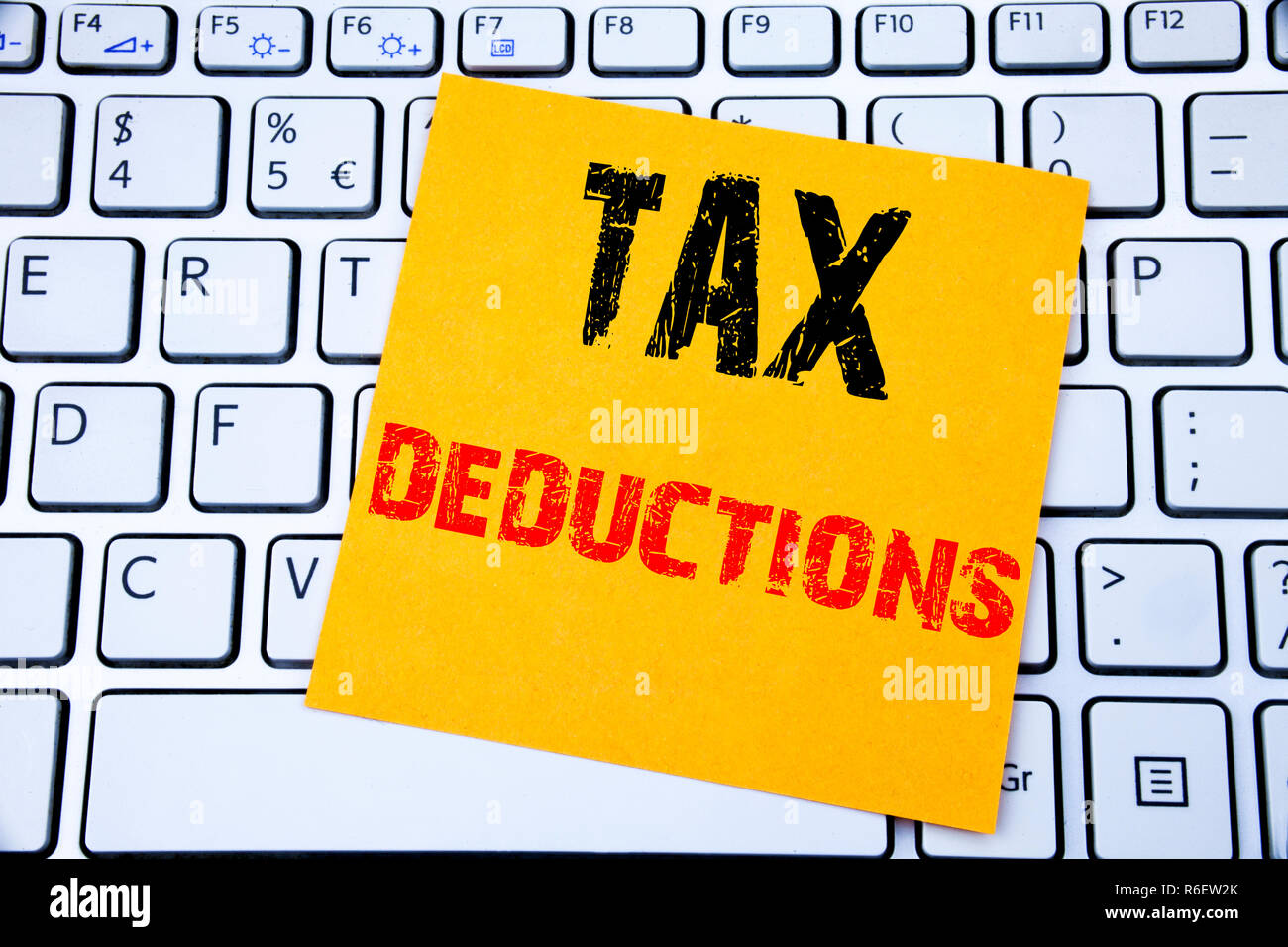 Tax Deductions. Business concept for Finance Incoming Tax Money ...