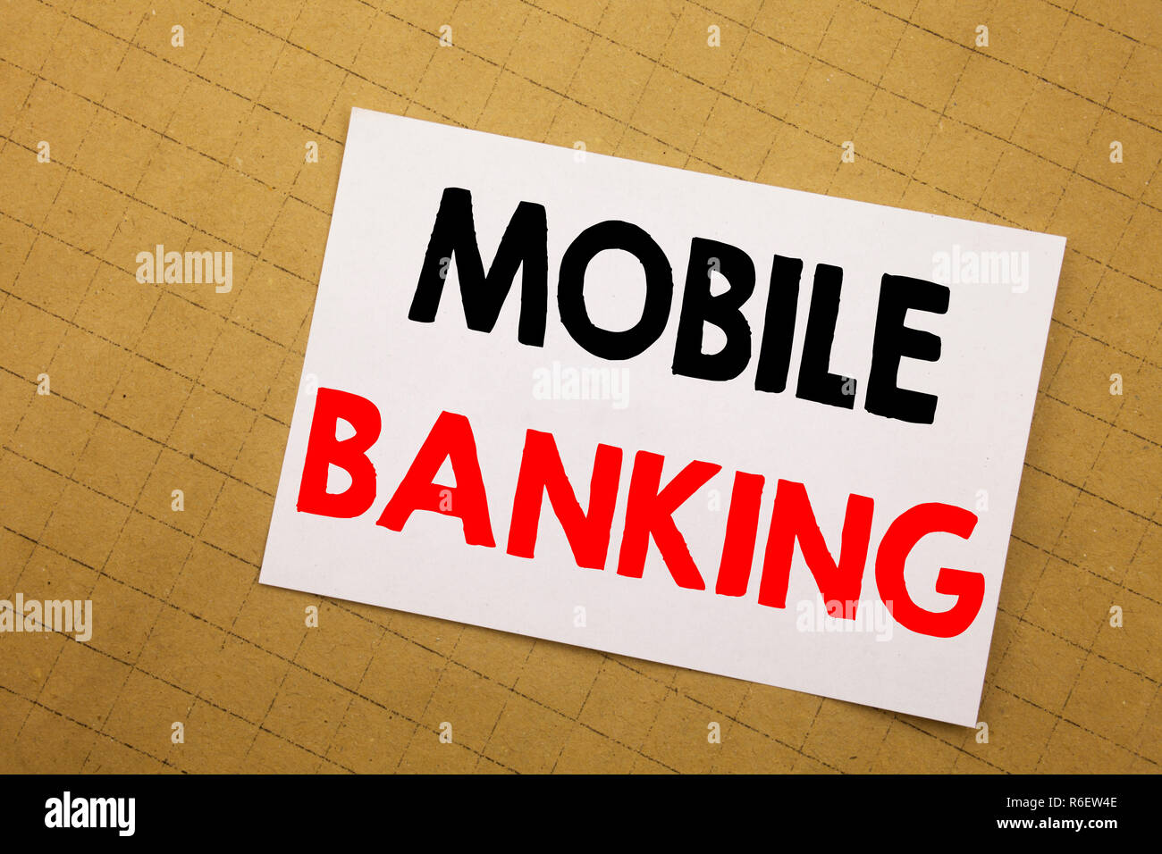 Conceptual hand writing text caption inspiration showing Mobile Banking ...