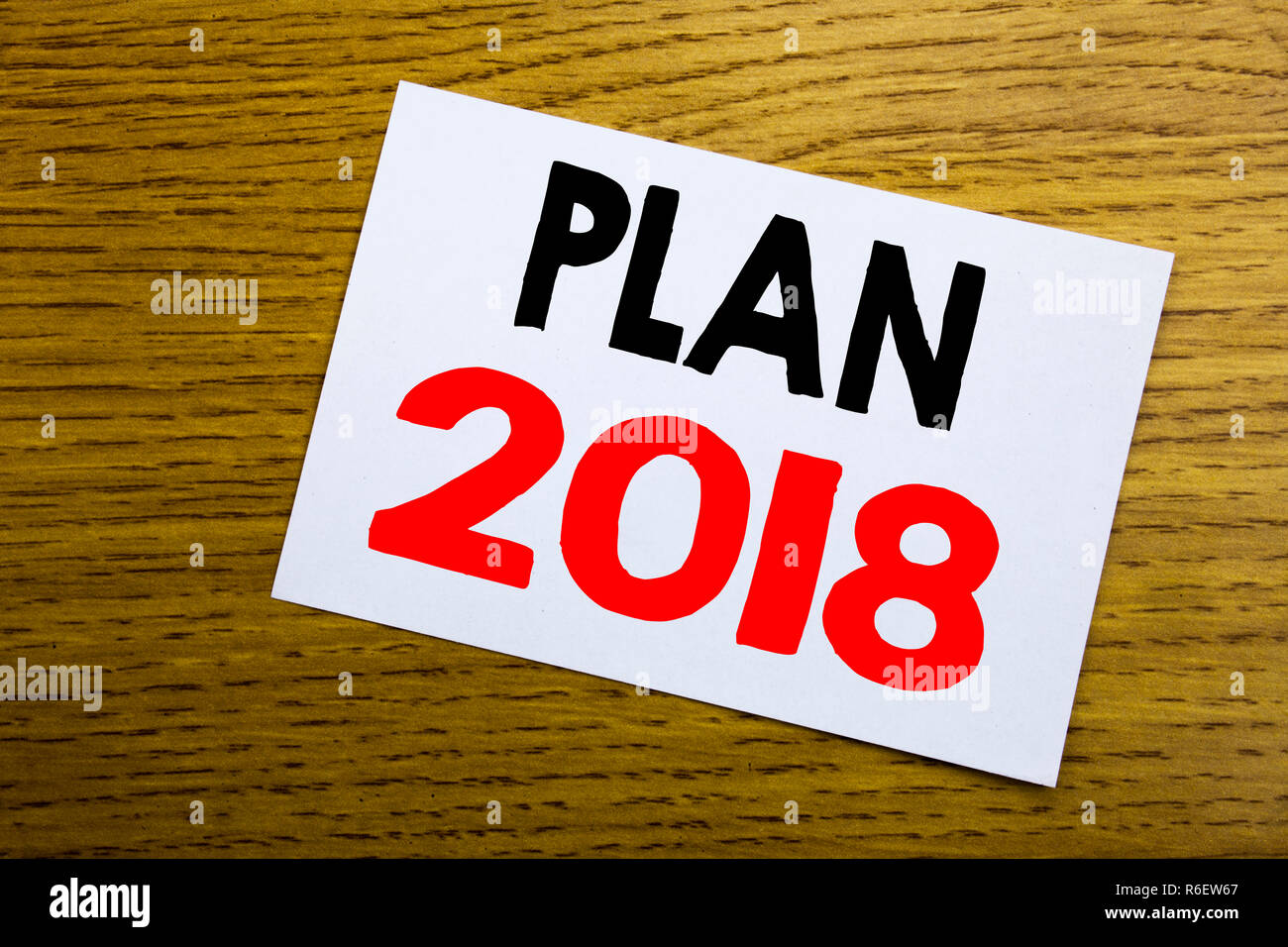 Plan 2018. Business concept for Planning Strategy Action Plan written ...