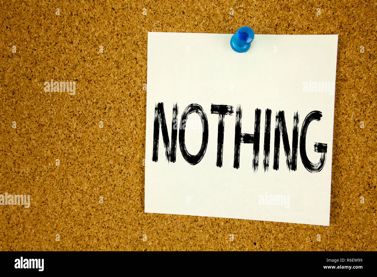 Conceptual hand writing text caption inspiration showing Nothing ...