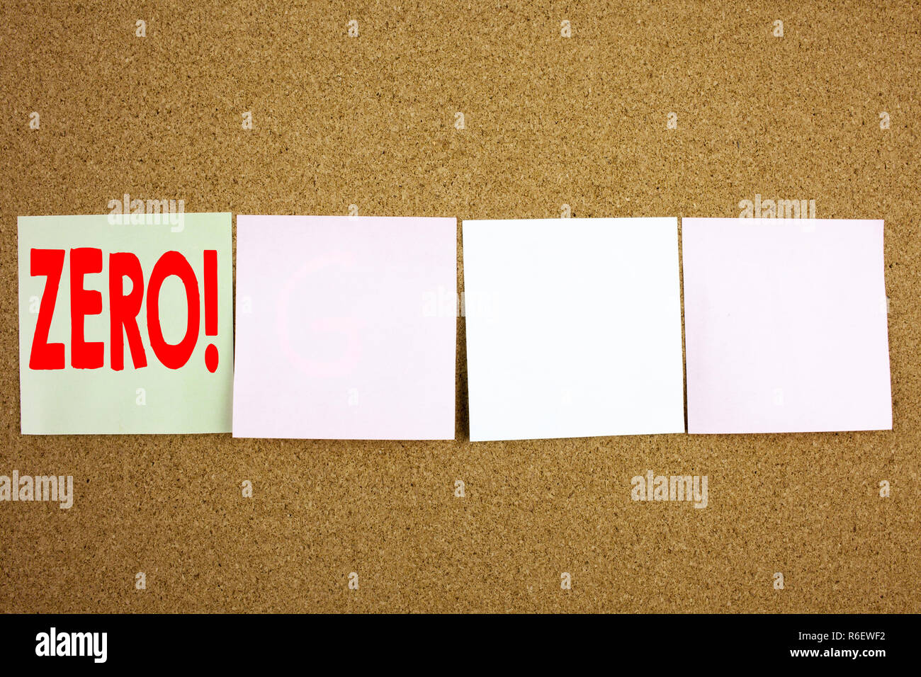 Conceptual hand writing text caption inspiration showing Zero Business ...