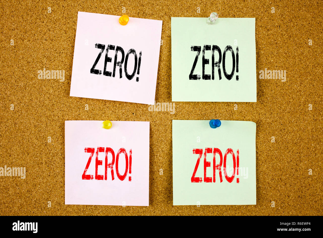 Conceptual hand writing text caption inspiration showing Zero Business ...