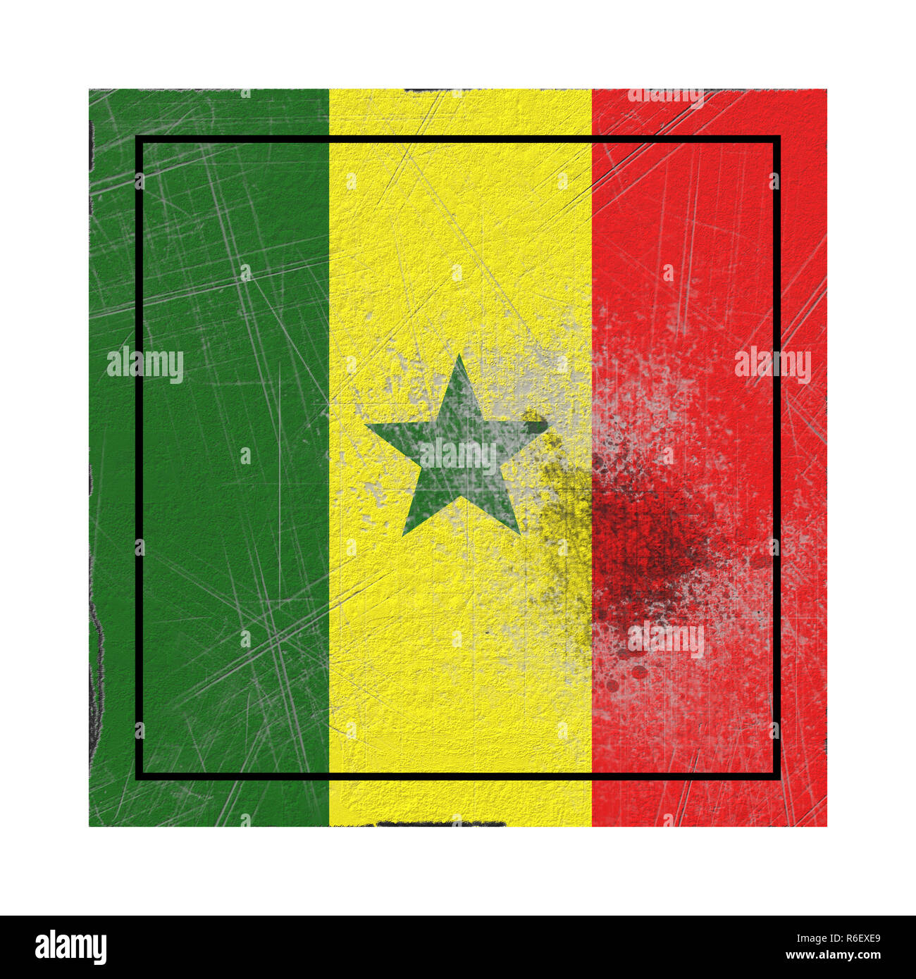 3d flag senegal hi-res stock photography and images - Alamy