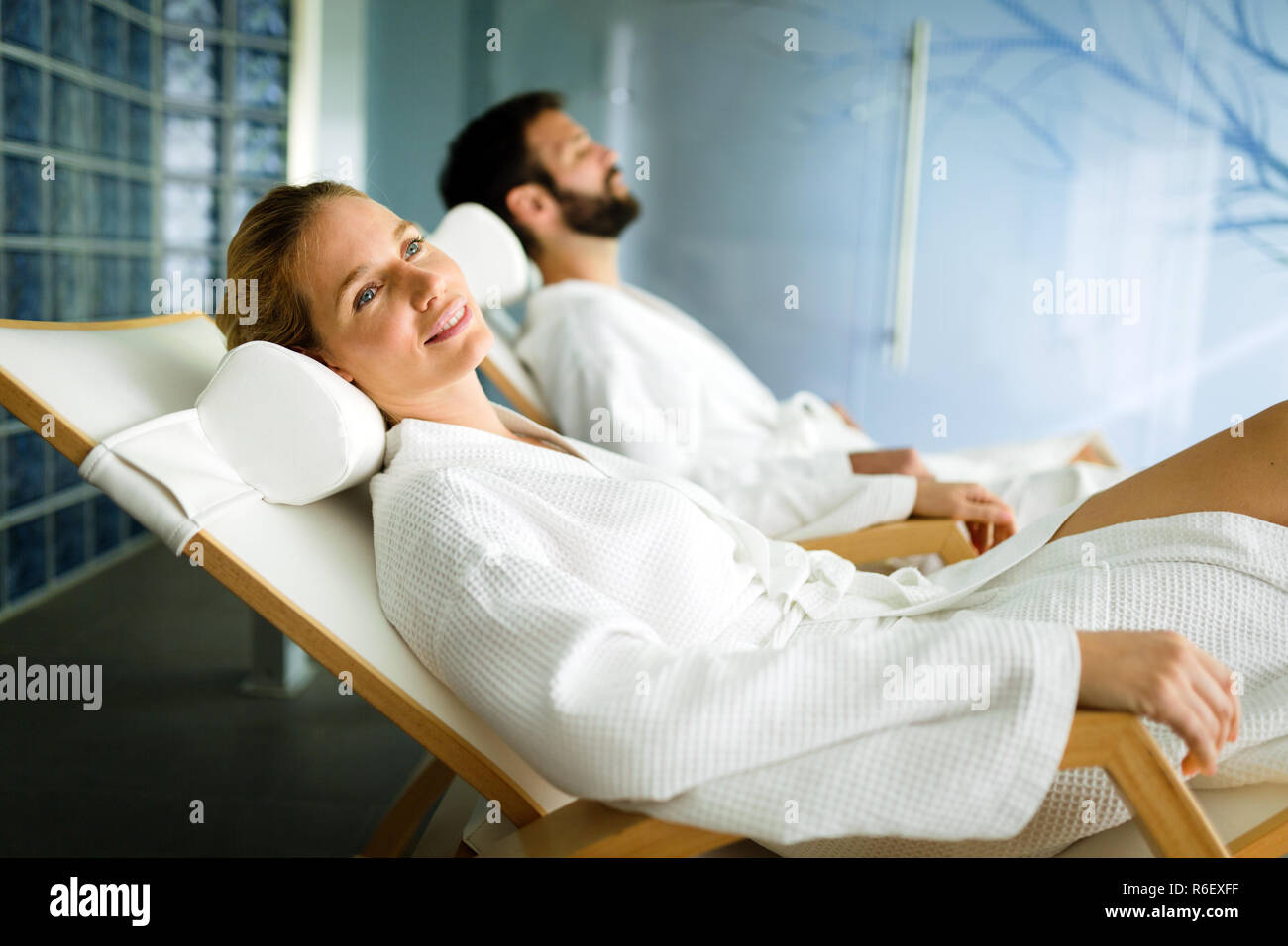 Relaxing in spa hi-res stock photography and images - Alamy