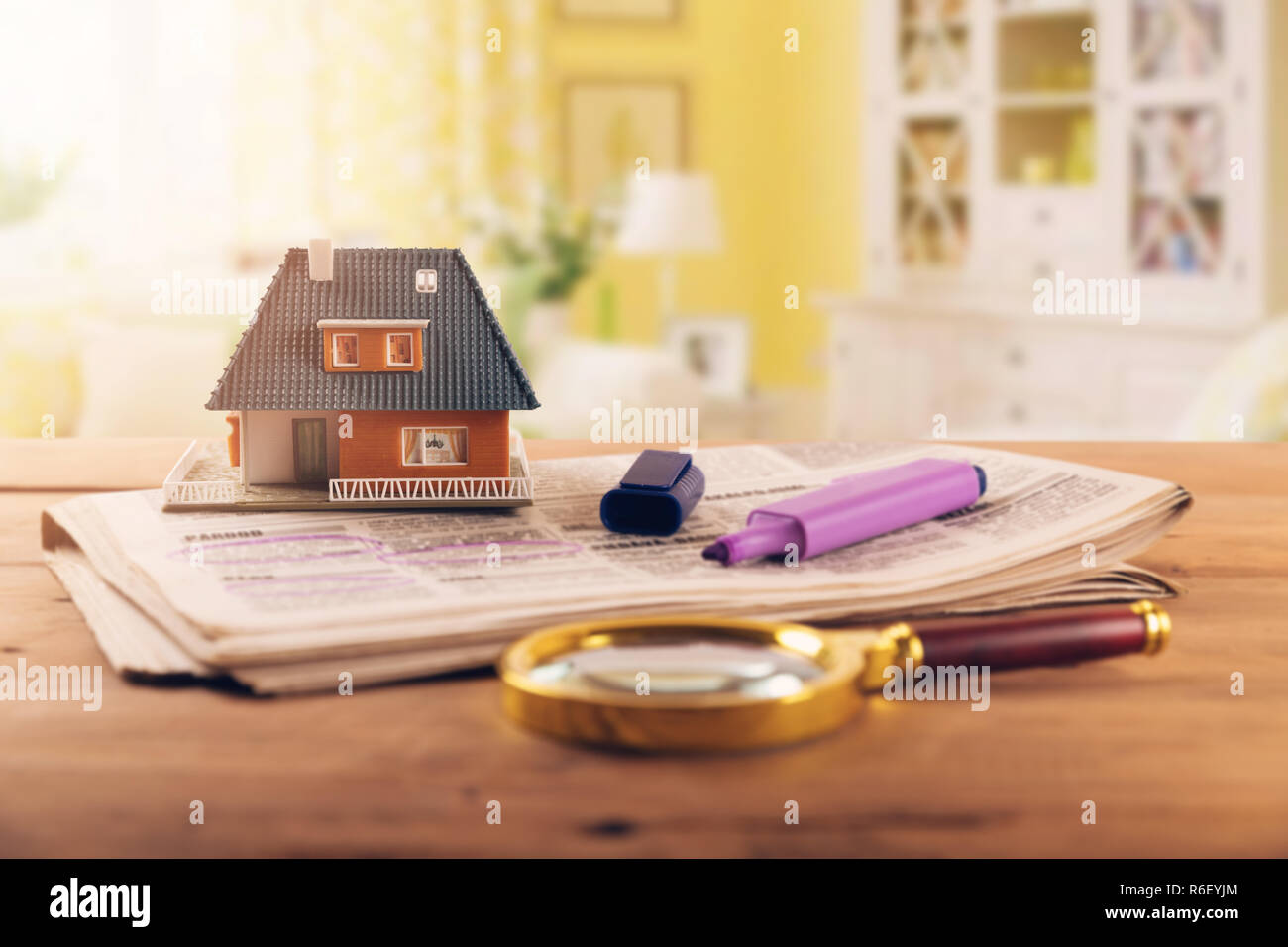 Real estate advertisements newspaper hi-res stock photography and ...