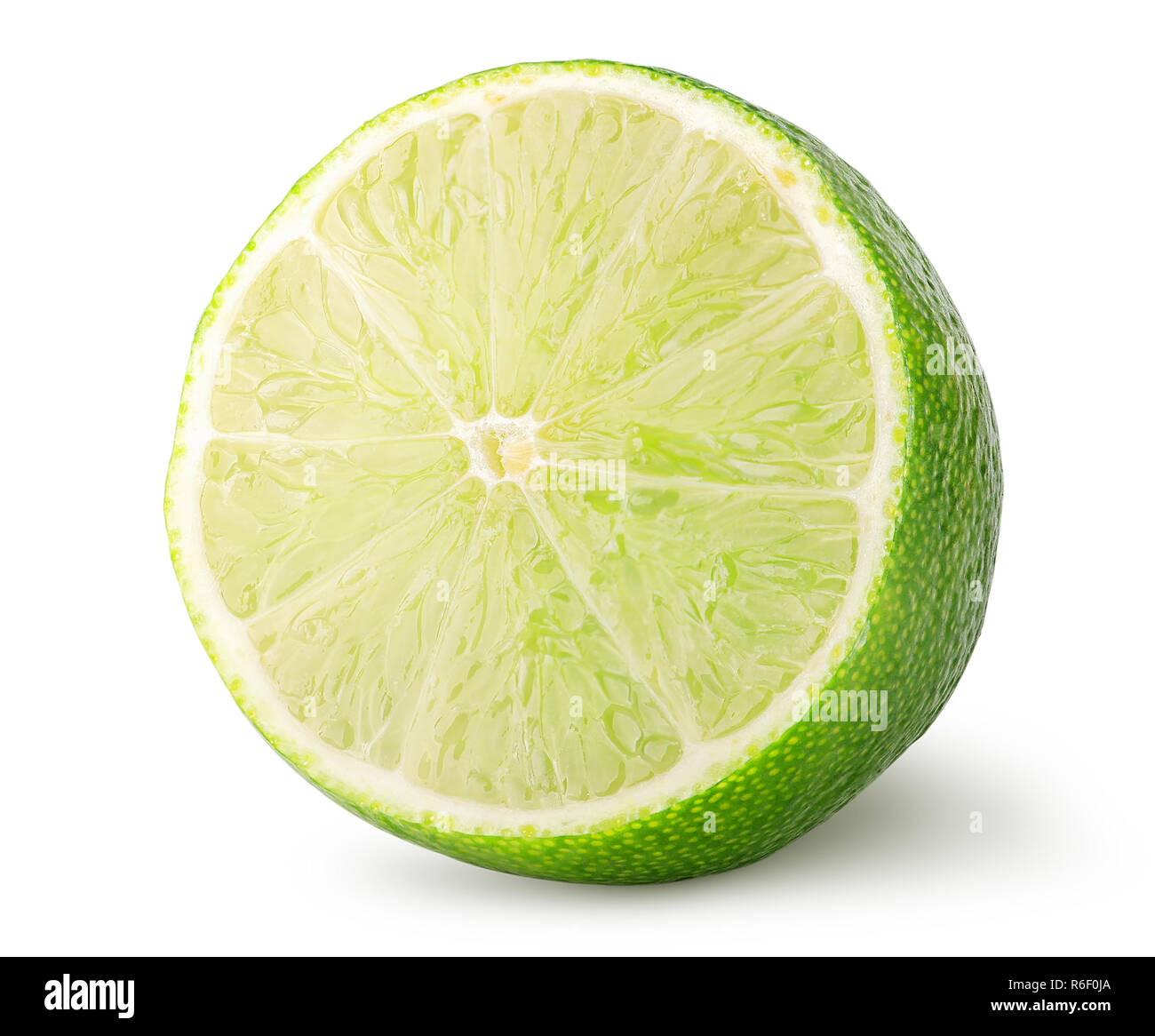 Half of lime rotated Stock Photo - Alamy