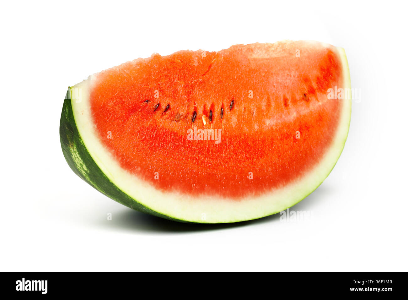 Sliced part of watermelon Stock Photo - Alamy