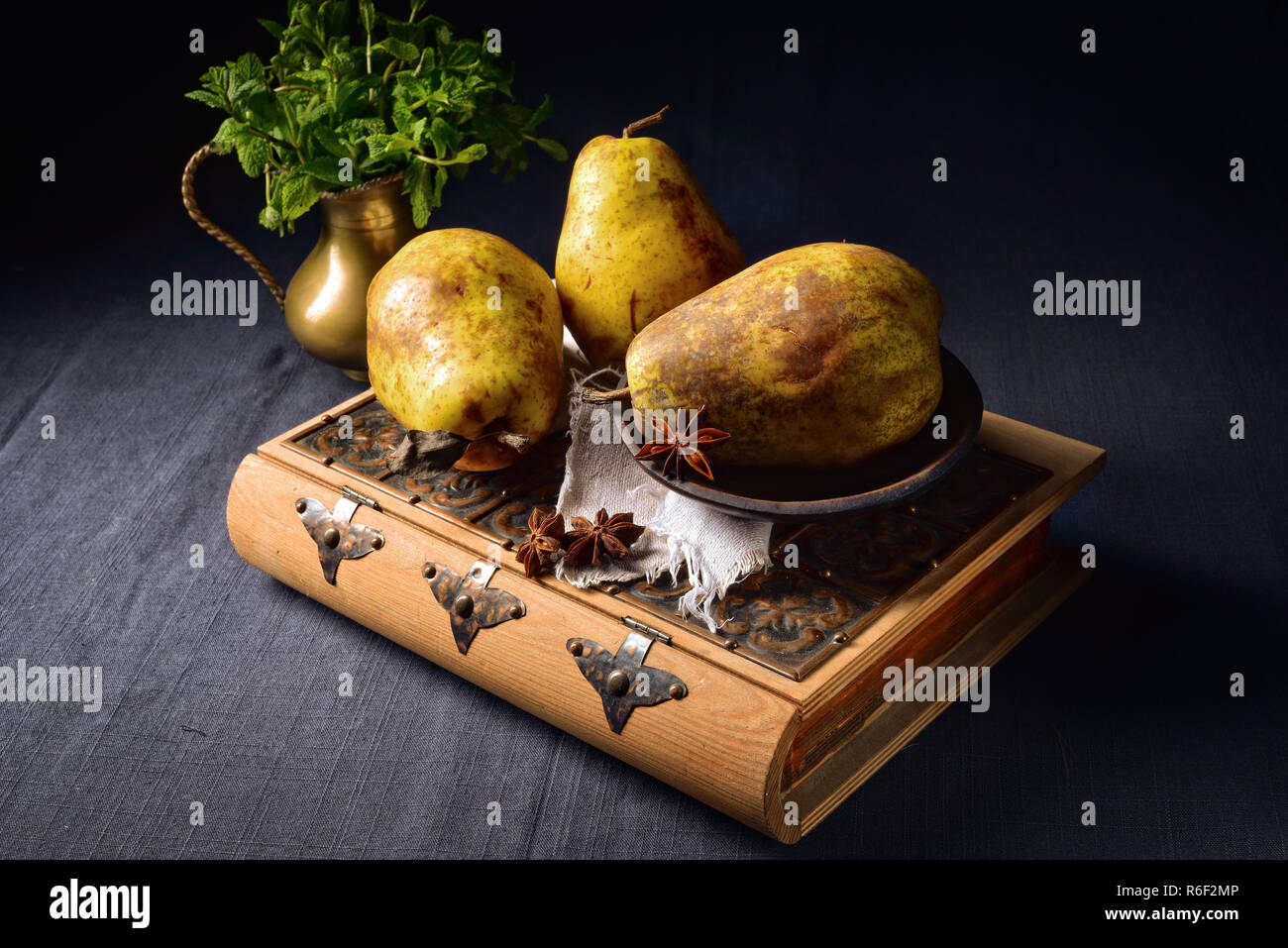 fresh and rustic pear Stock Photo - Alamy