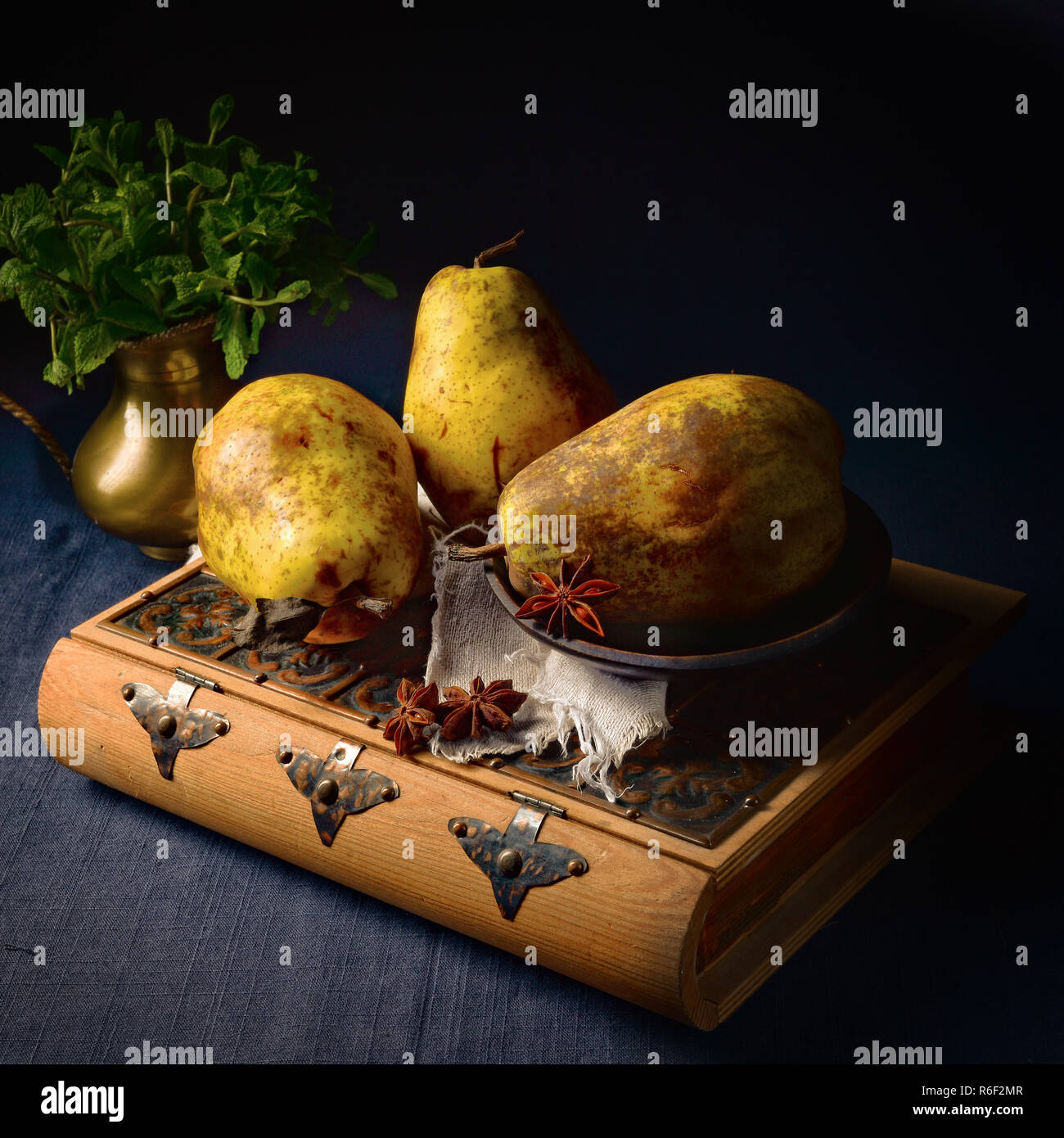 fresh and rustic pear Stock Photo - Alamy