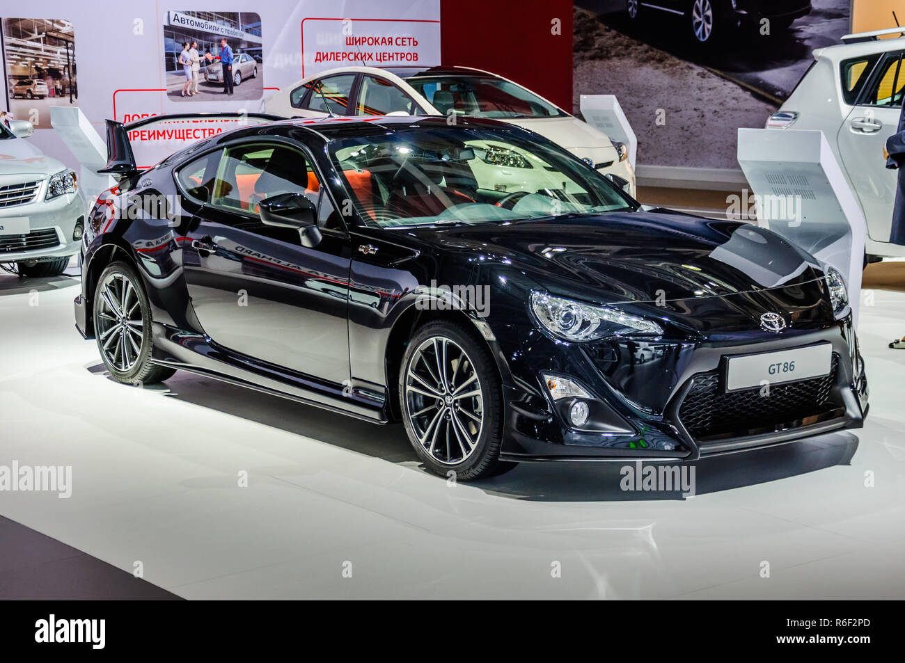 MOSCOW, RUSSIA - AUG 2012: TOYOTA RAV4 3RD GENERATION presented as ...