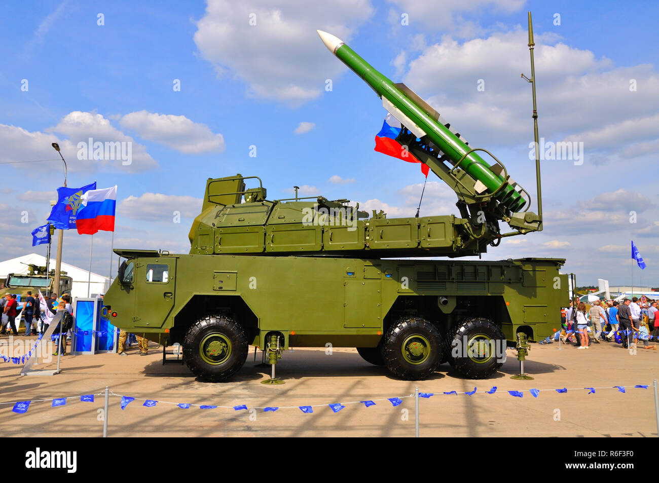 MOSCOW, RUSSIA - AUG 2015: Buk-M2 SA-17 Grizzly presented at the 12th ...