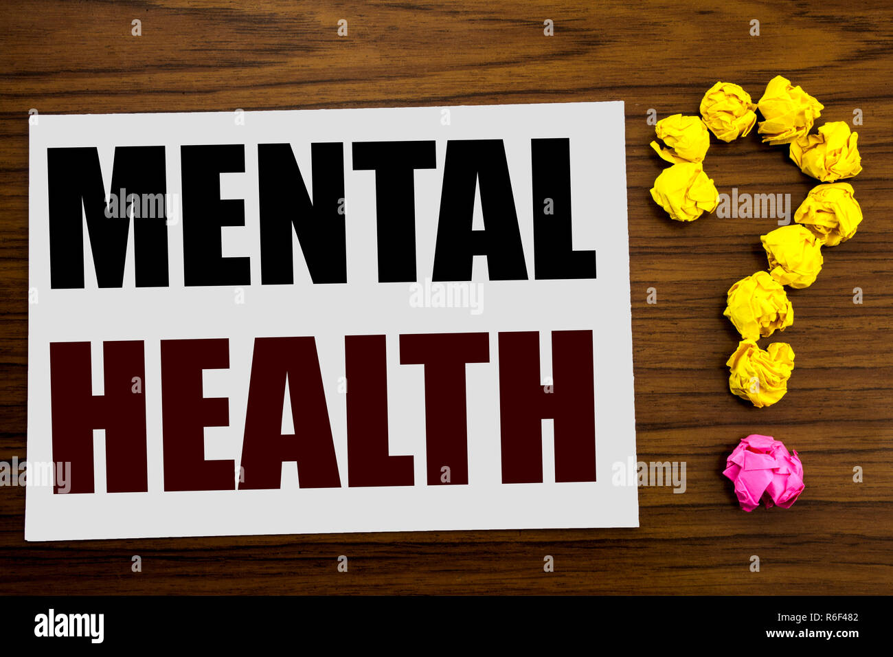 Hand writing text caption inspiration showing Mental Health. Business ...