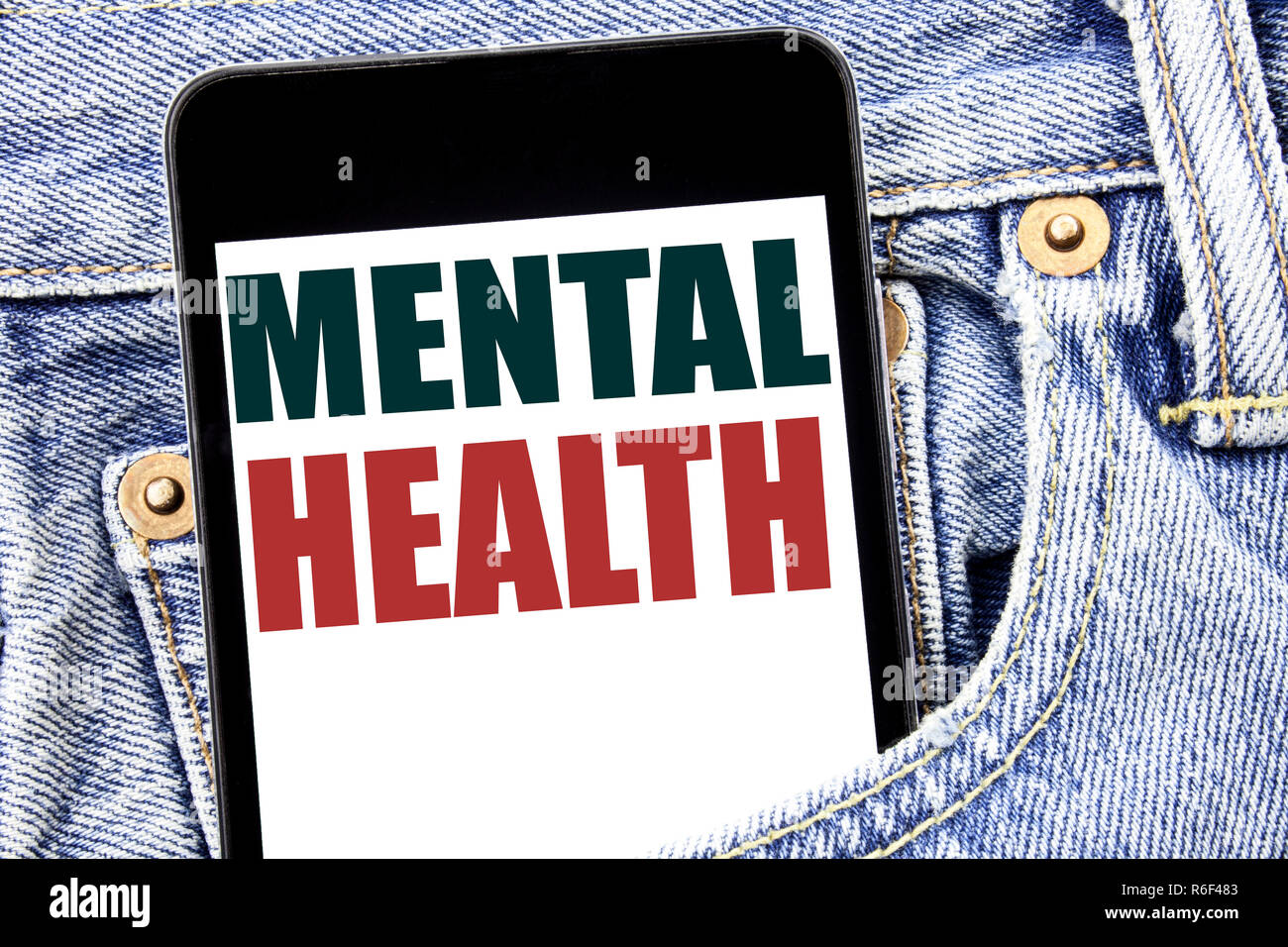 Hand writing text caption inspiration showing Mental Health. Business ...