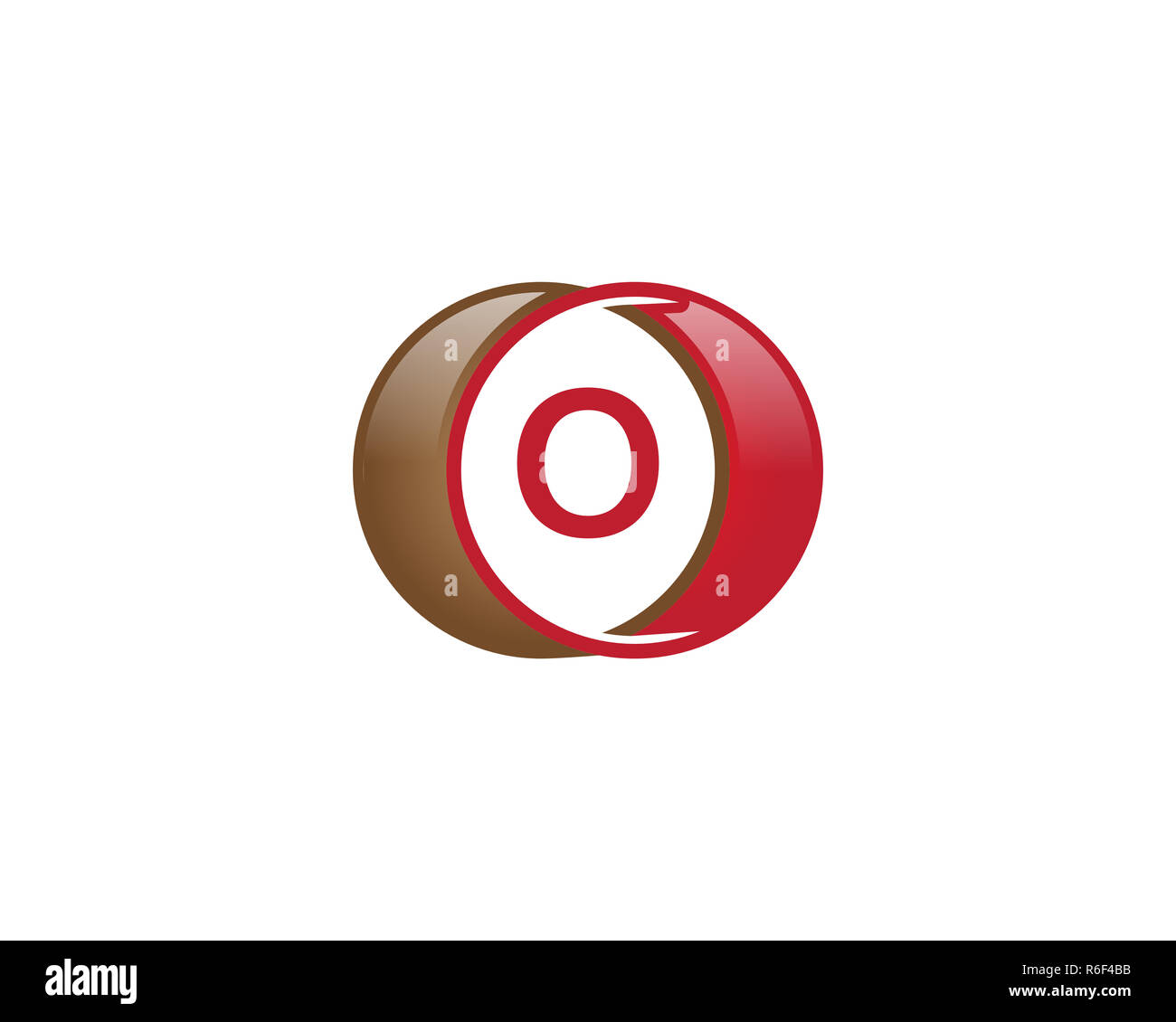 o letter circle logo Stock Photo - Alamy