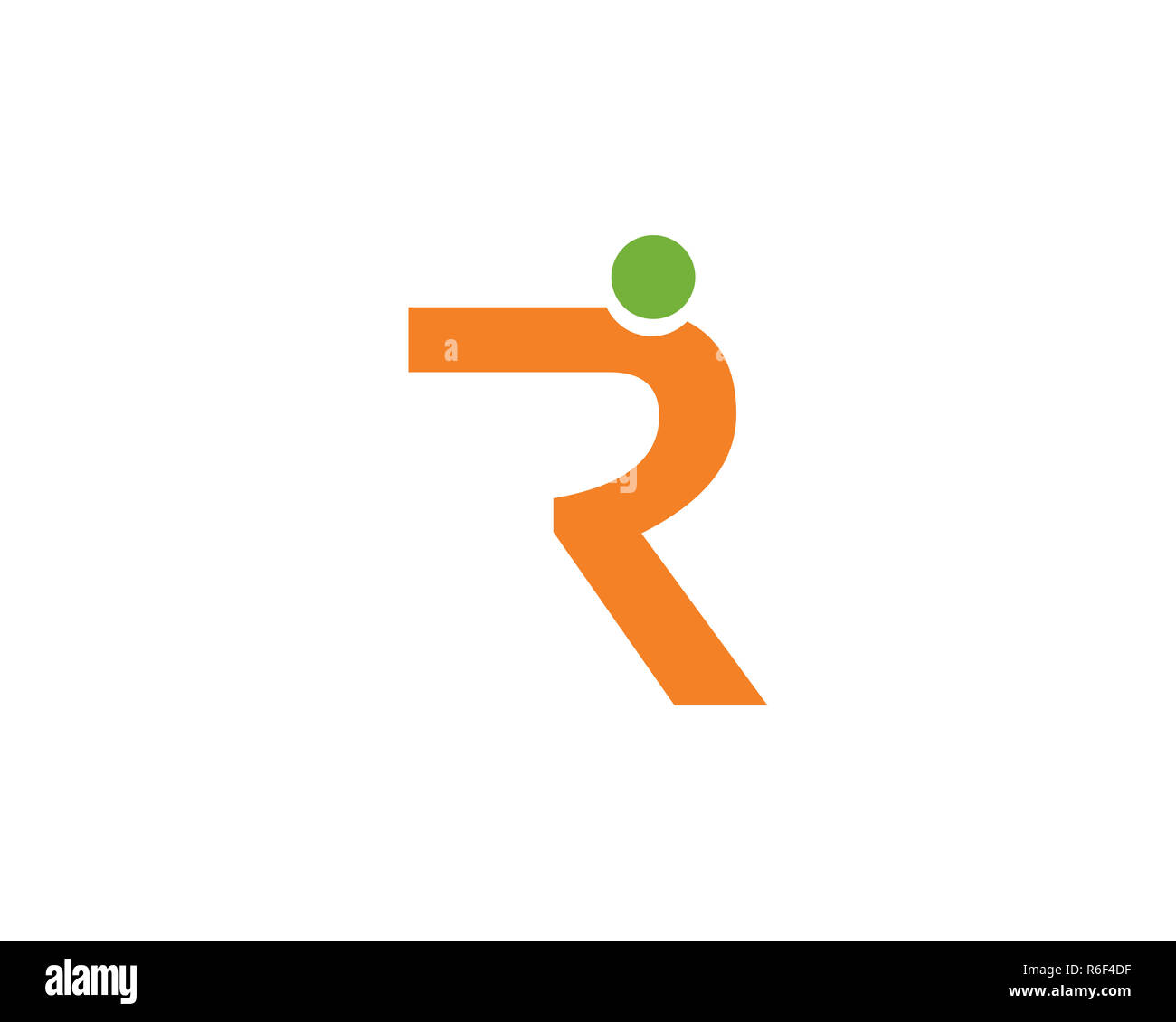 r letter people logo Stock Photo - Alamy