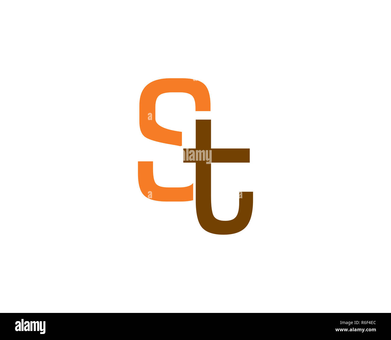 st letter logo Stock Photo - Alamy