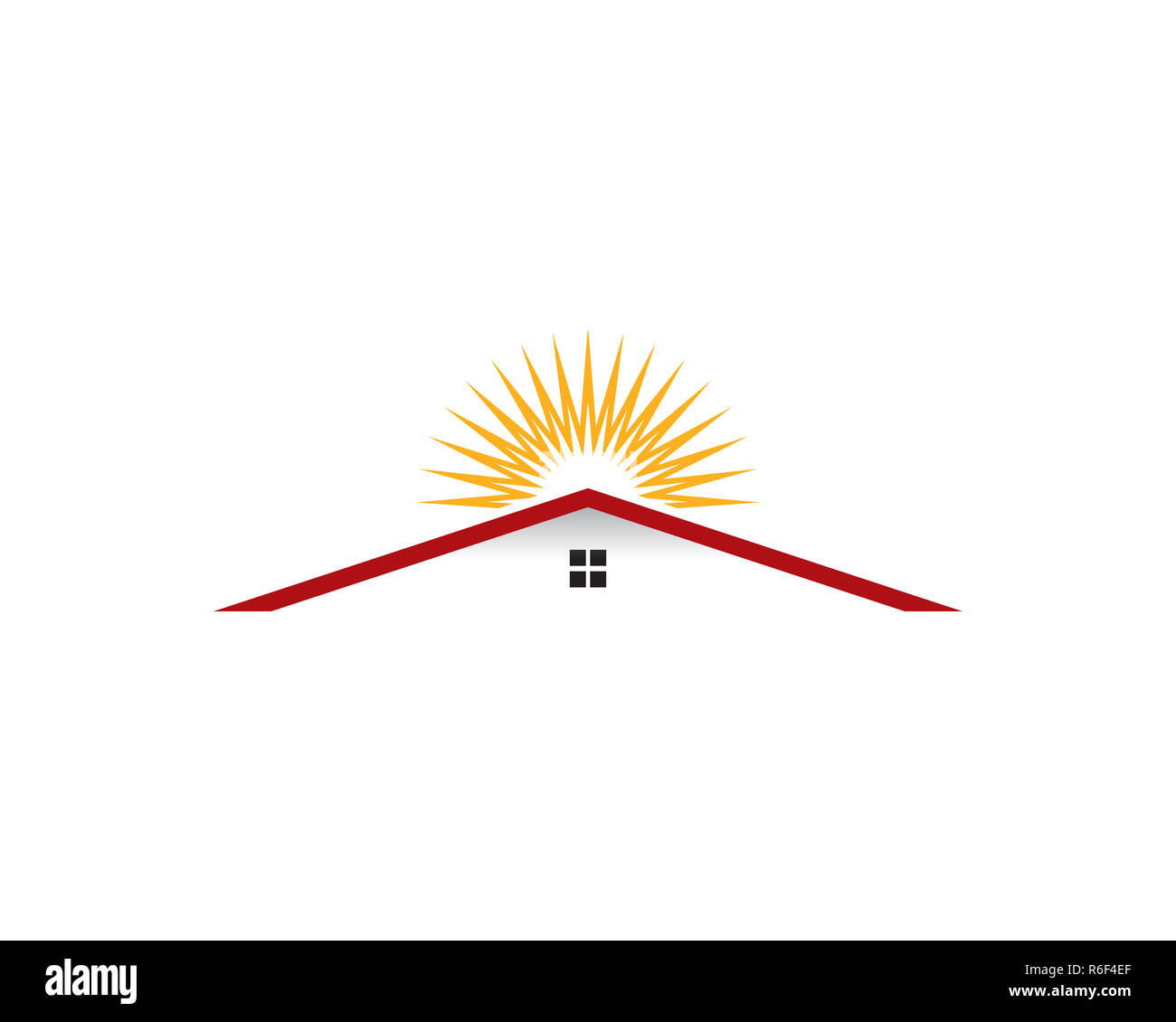 sun house logo Stock Photo - Alamy