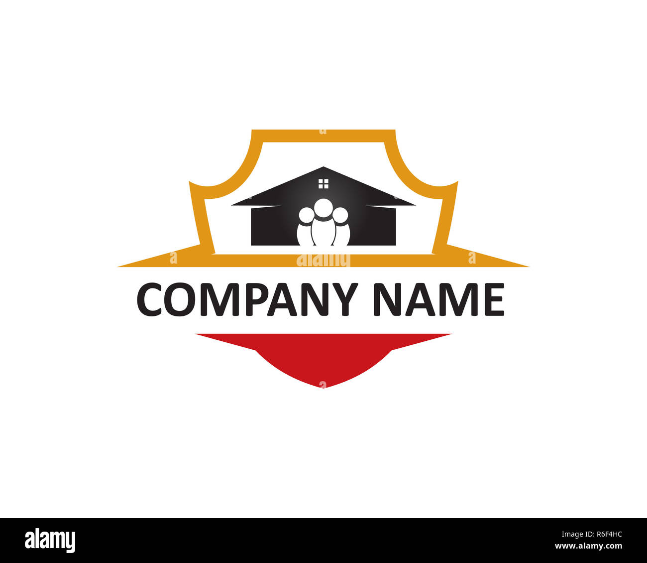 Guard house logo home Cut Out Stock Images & Pictures - Alamy