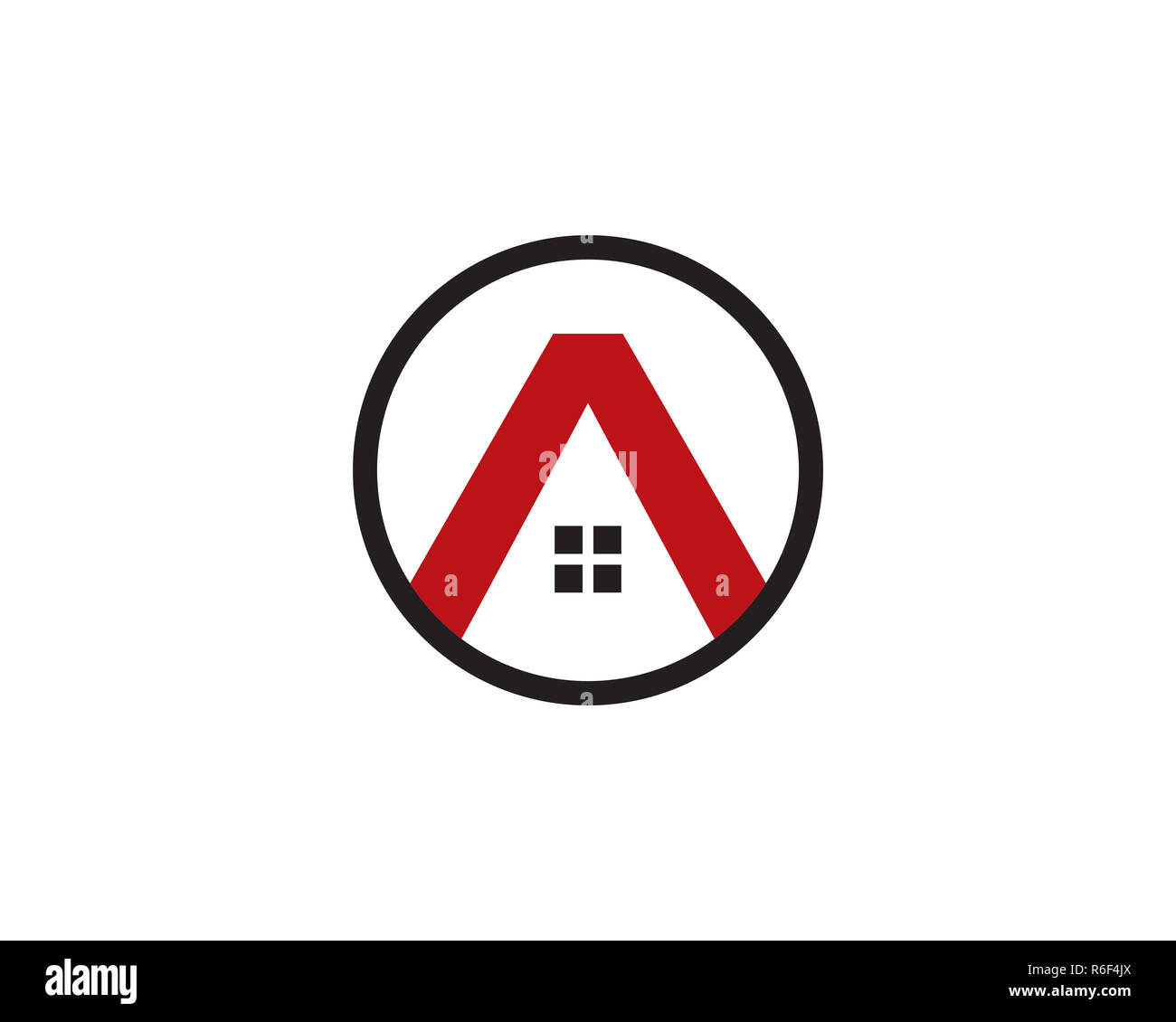a letter house logo Stock Photo - Alamy